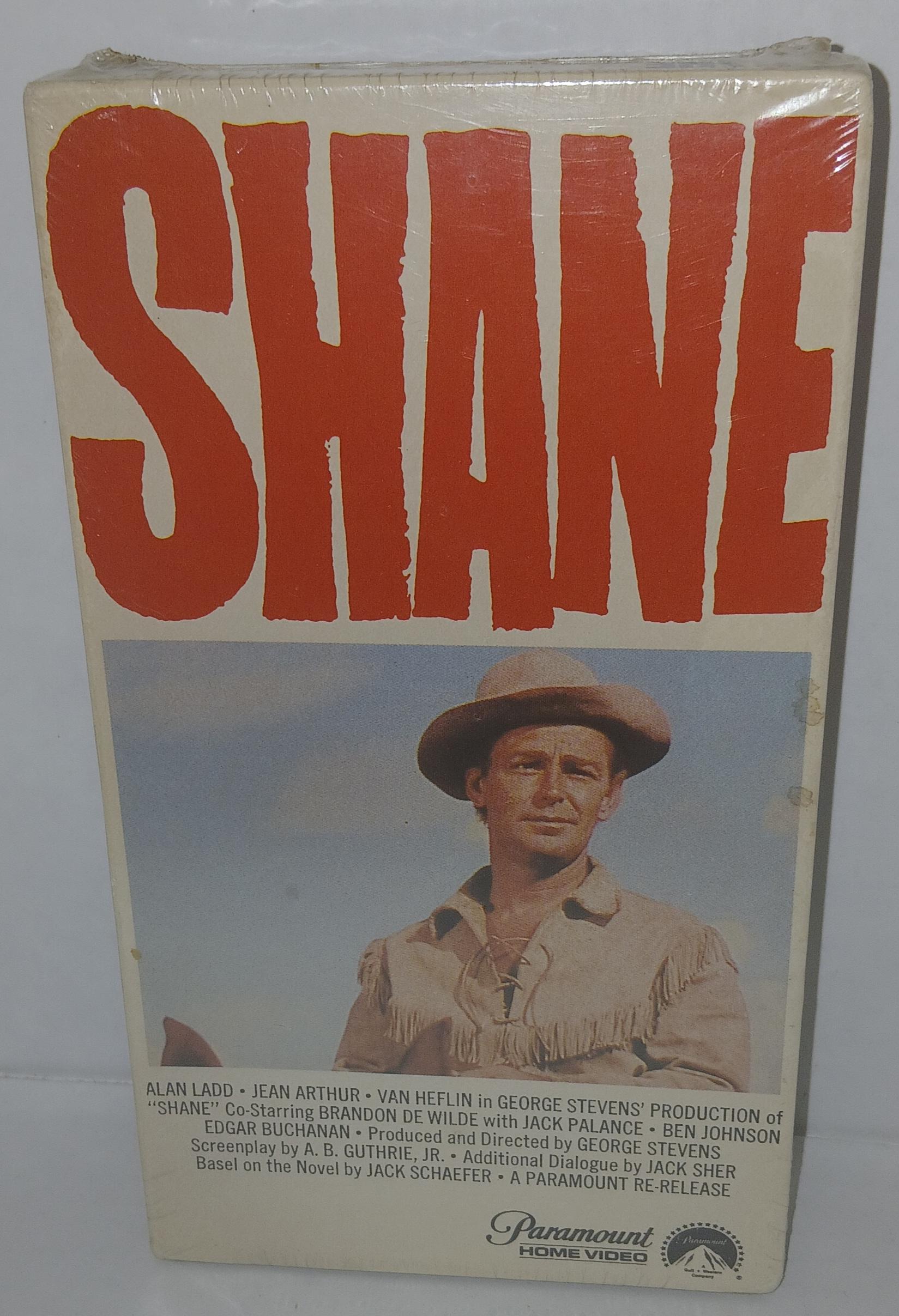 Shane VHS Sealed all the way around With Side Watermarks See Pictures ...