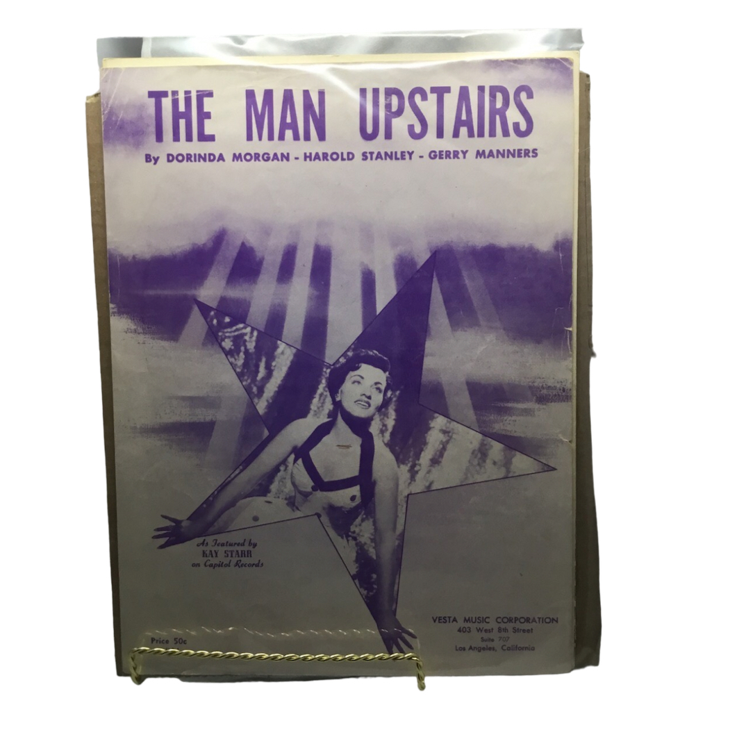 # 015 Sheet Music "The Man Upstairs" as featured by Kay Starr on ...