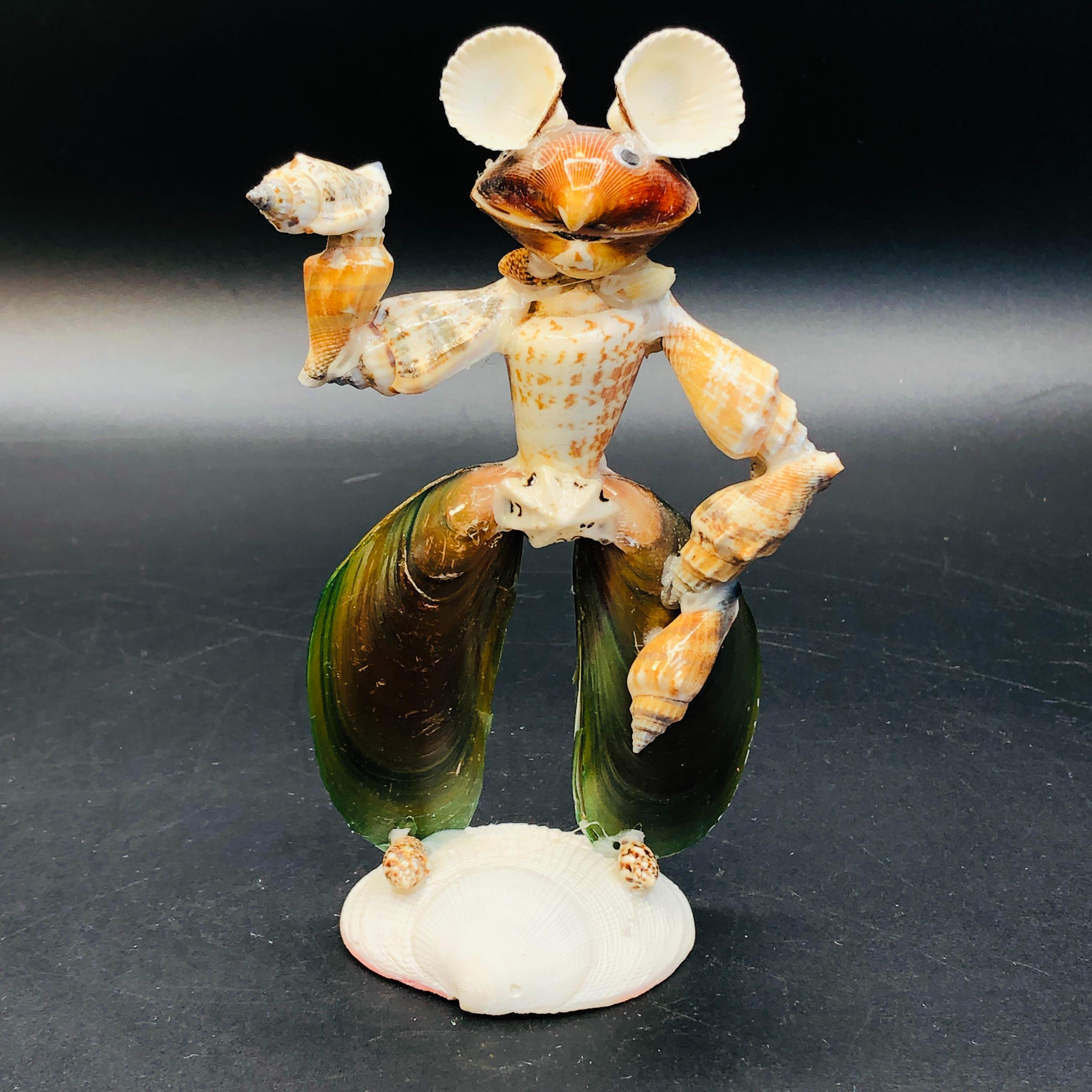 Shell Art Googly Eye Weirdo Figurine