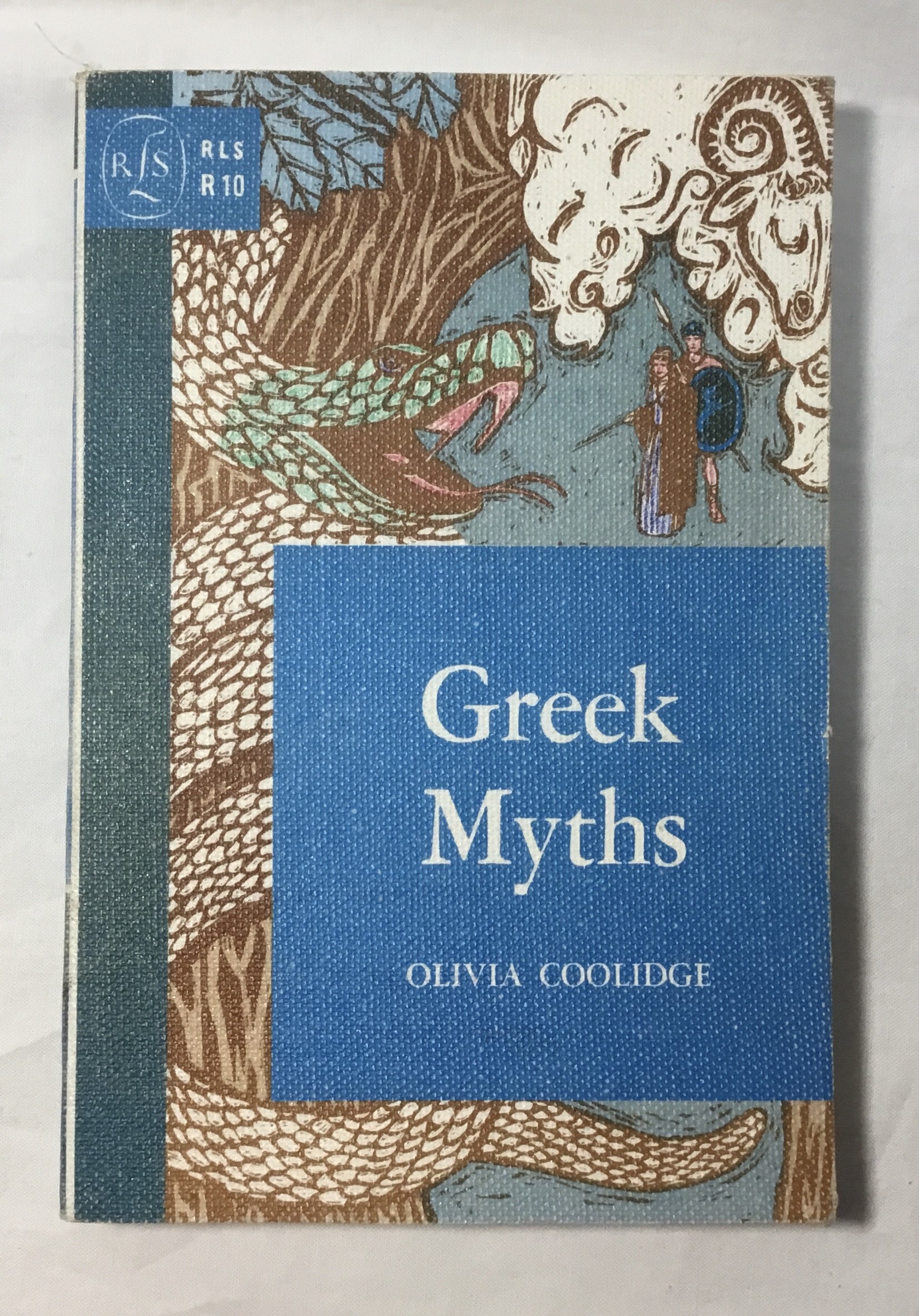 Vintage book, Greek Myths by Olivia Coolidge, 1964 Houghton Mifflin ...