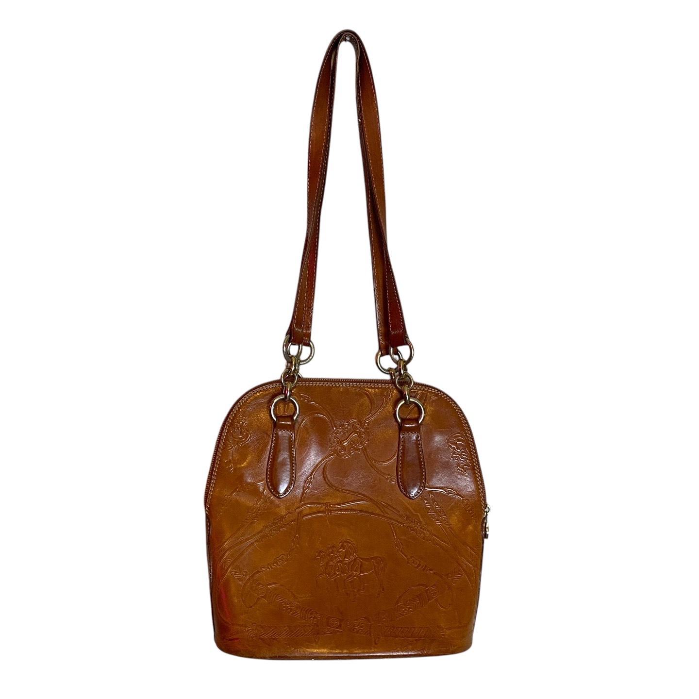 Michael Rome Made in Italy Purse Horse Embossed