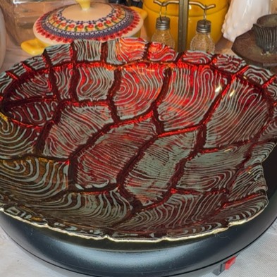 Turtle Shell Bowl Reverse Paint