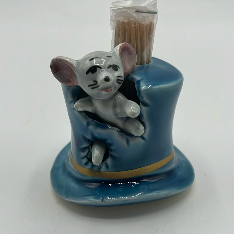Mouse In A Hat Toothpick Holder