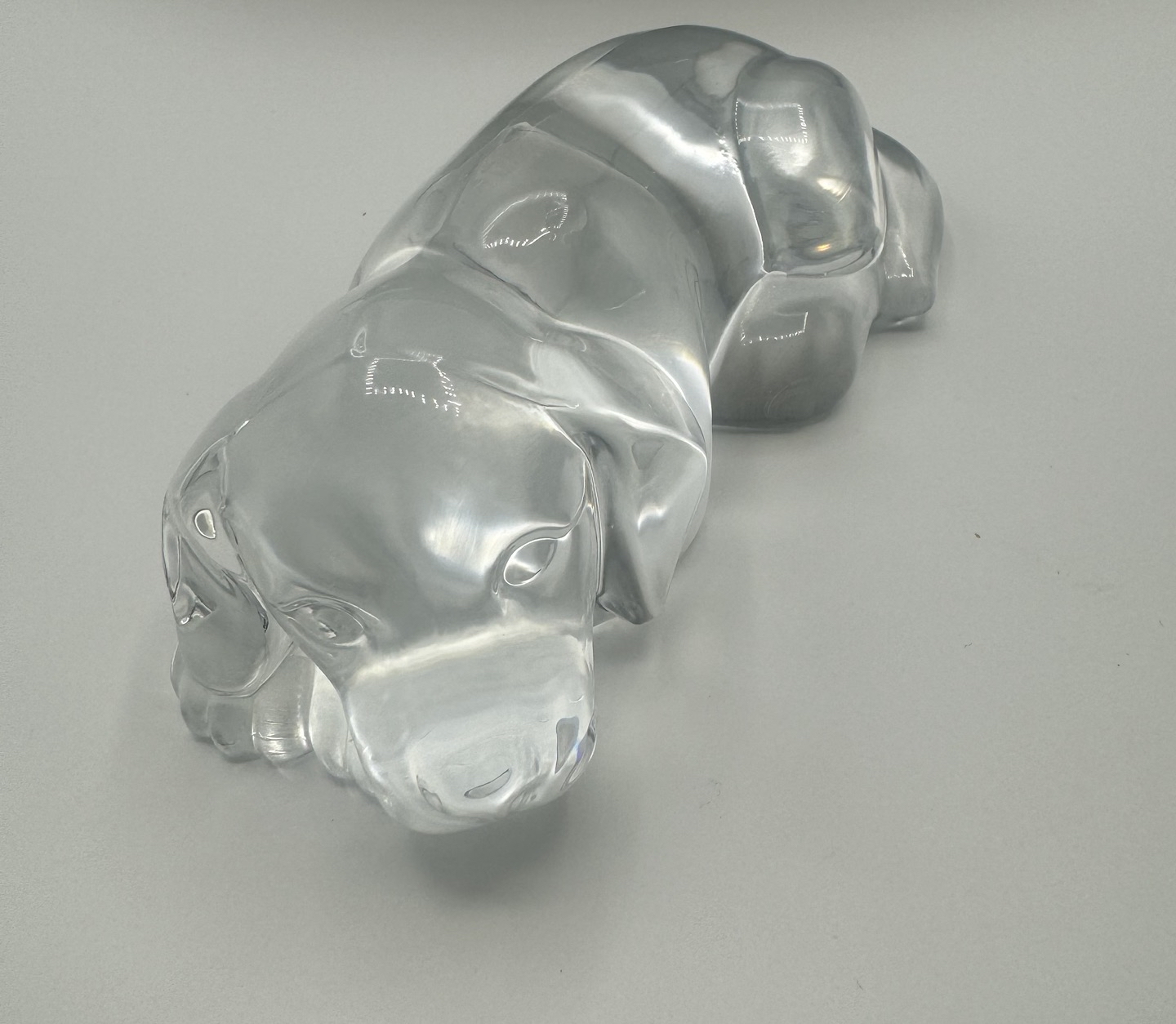 Vintage Princess House 24% Lead Crystal Dog/Puppy Paperweight