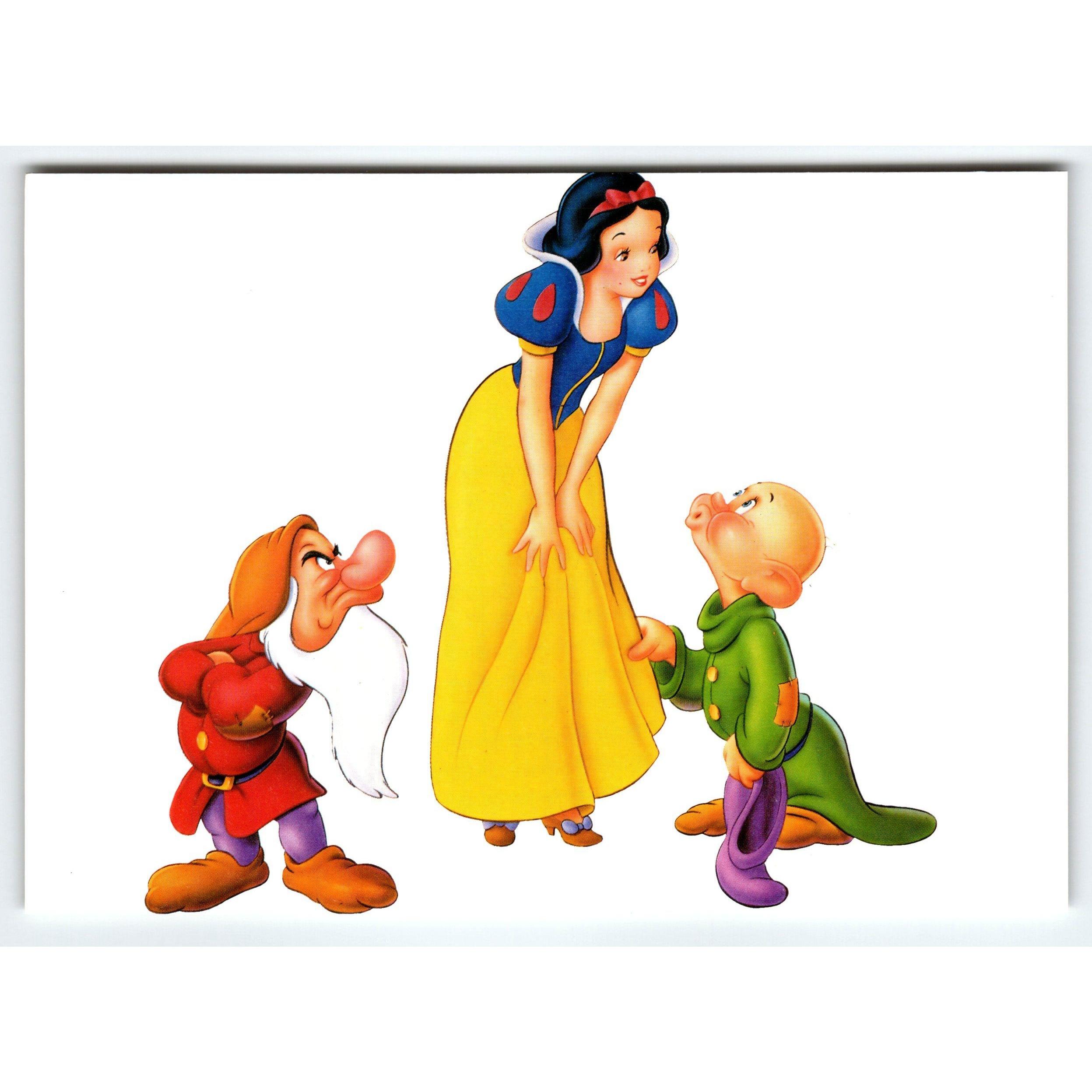 Grumpy And Dopey Snow White And The Seven Dwarfs Disney Postcard ...
