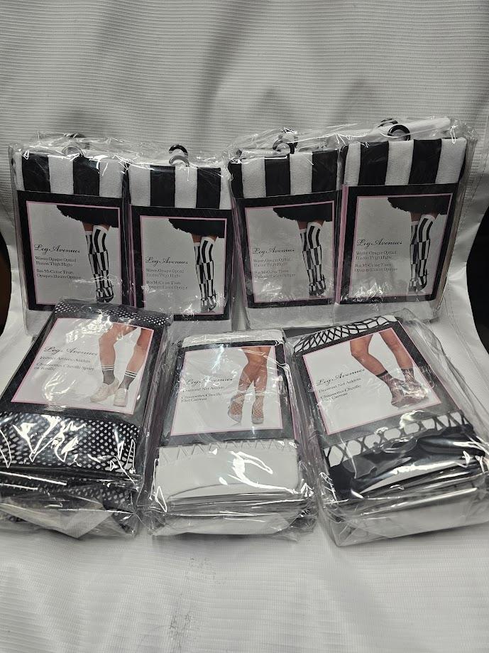 Bulk Lot of 30 Brand New Socks and Hosiery – Perfect for Resale!