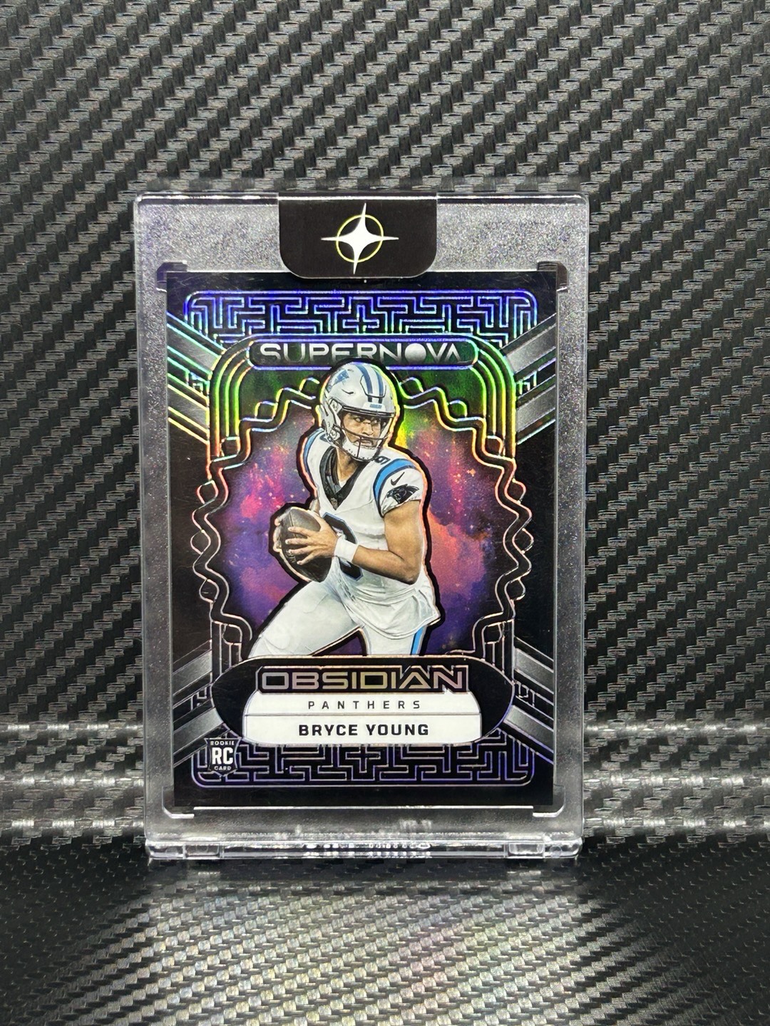 Bryce Young 2023 Obsidian Supernova 058/135 RC Carolina Panthers