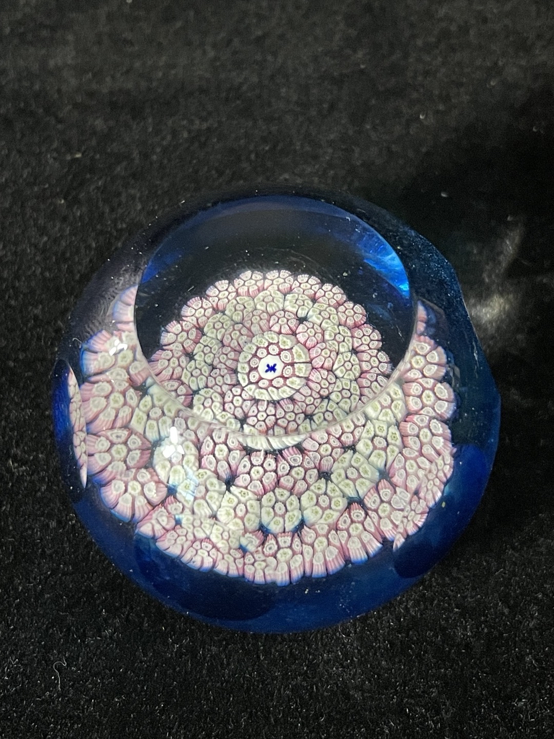 Whitefriars Art Glass 1981 Signed Paperweight Butterfly Center Faceted ...