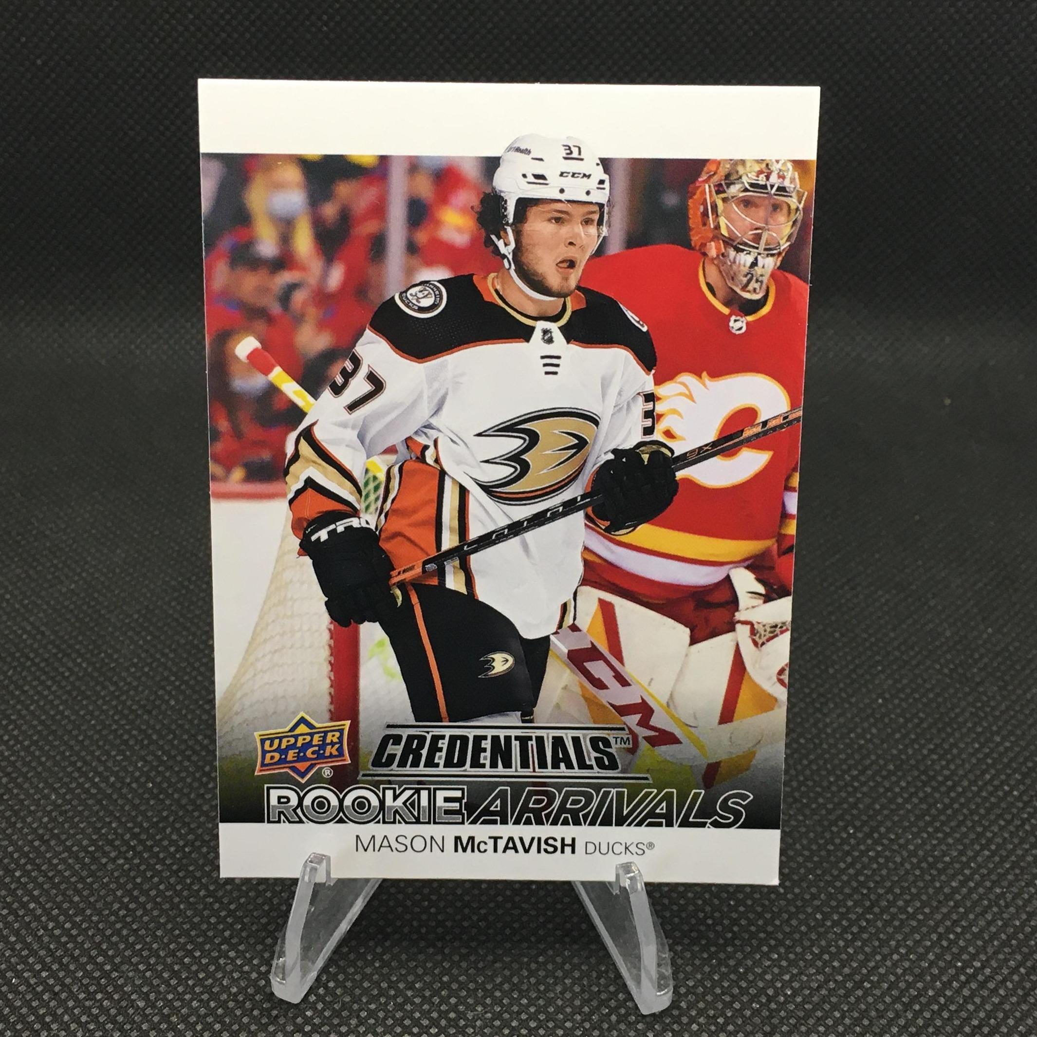 Mason McTavish 2021-22 Upper Deck Credentials Rookie Arrivals RC #RA-23 ...