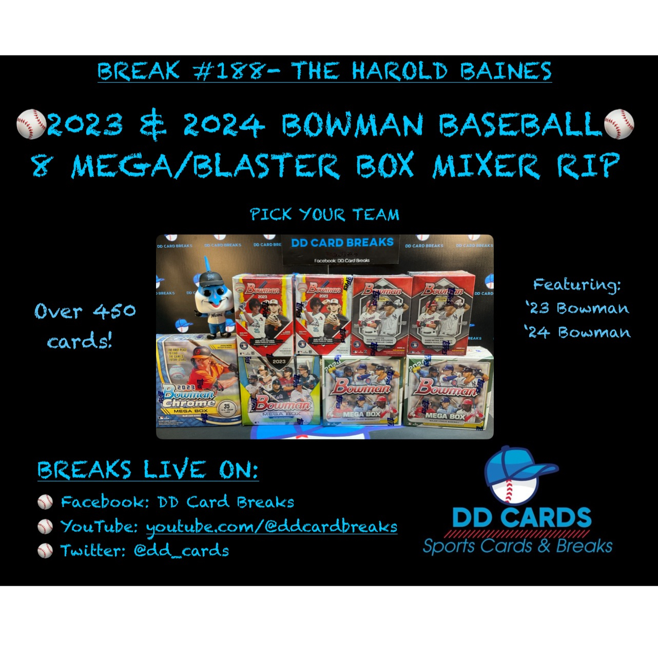 Houston Astros - 2023 & 2024 Bowman Baseball (8) Mega/Blaster Mixer Rip ...