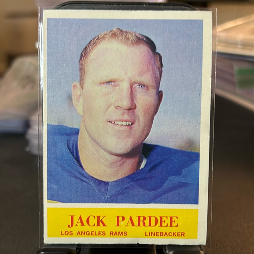1964 Philadelphia Jack Pardee #92 Los Angeles Rams