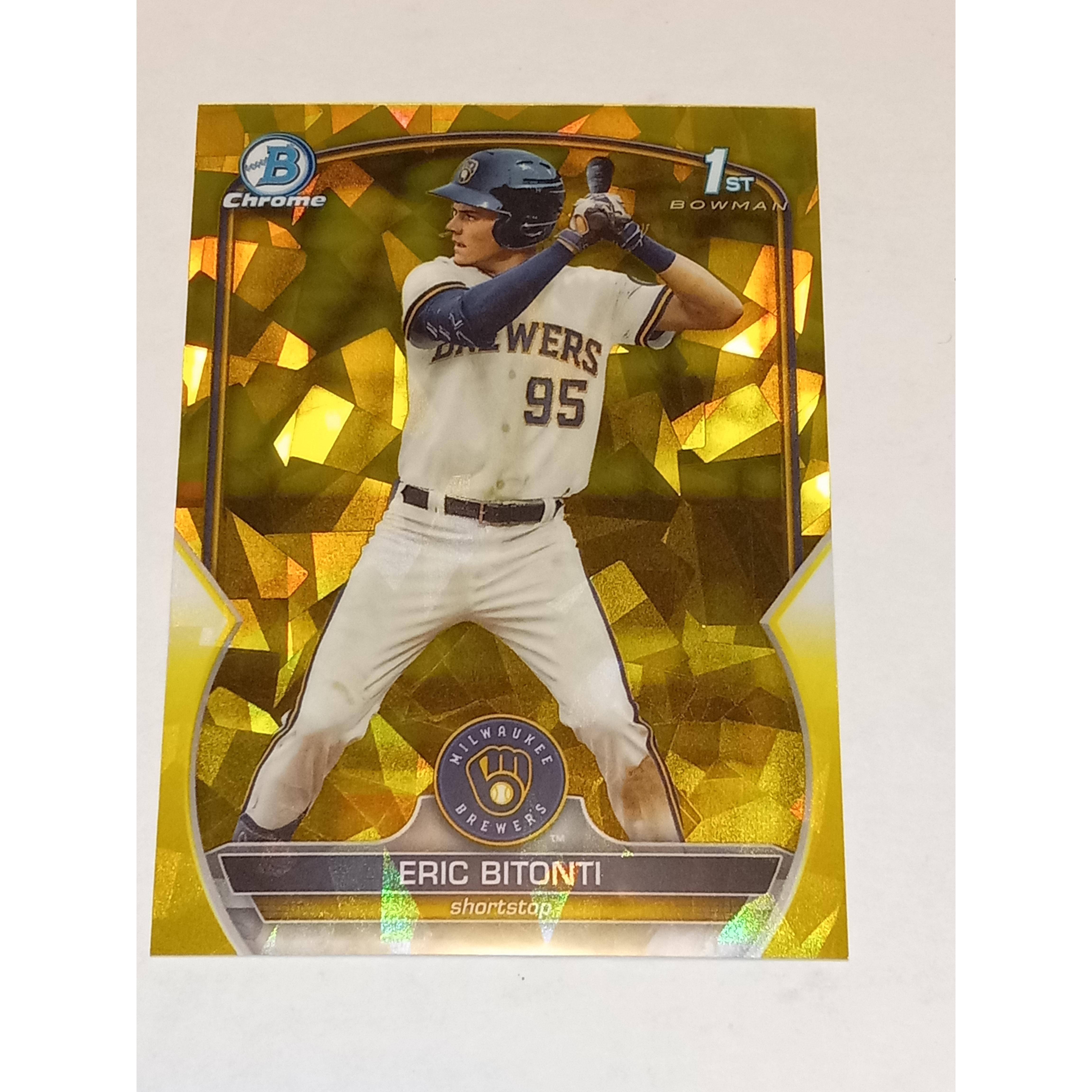 2023 Bowman Draft Sapphire Eric Bitonti 1st Bowman #BDC-134 Yellow ...