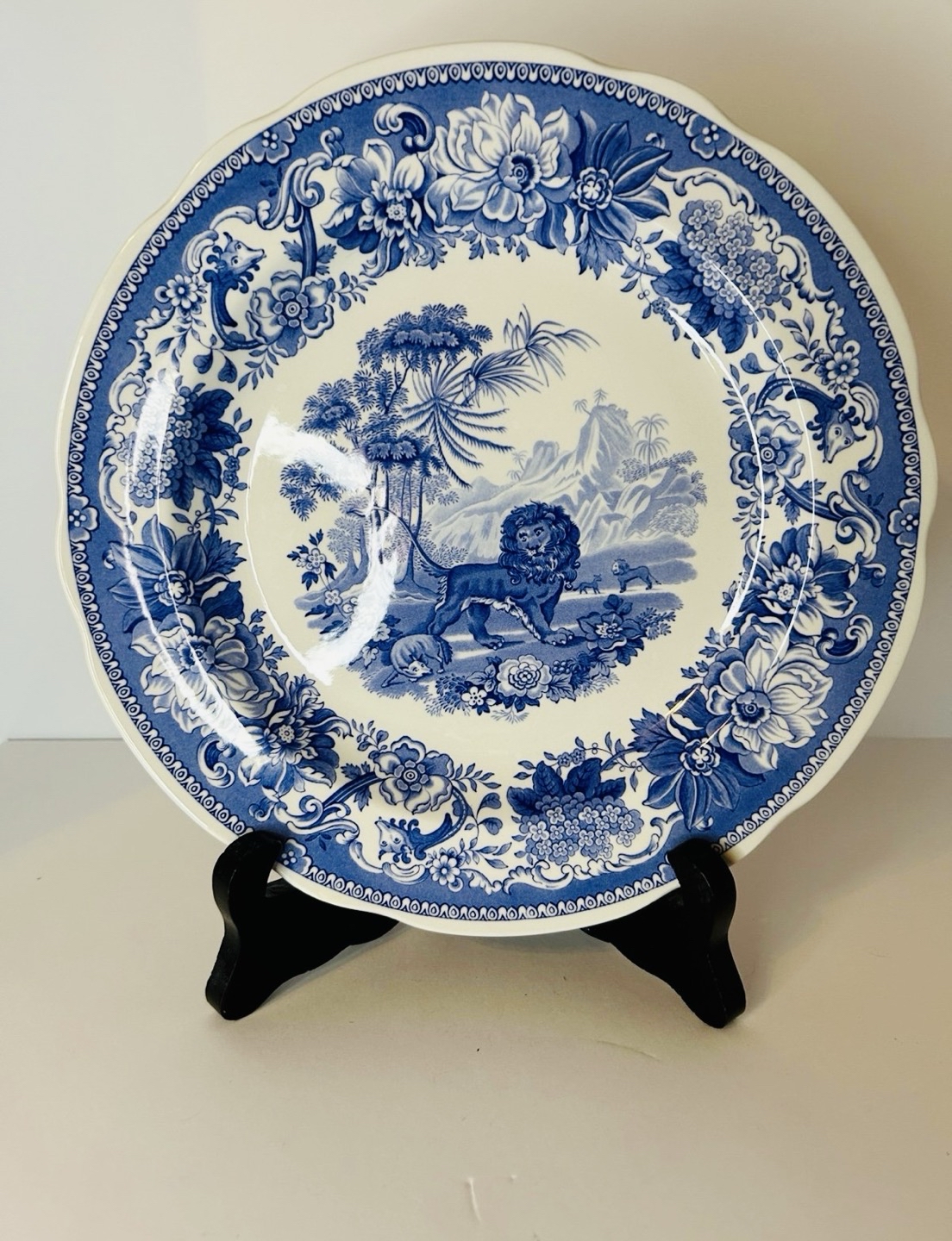 Spode Blue Room Collection Plate Is Aesop’s Fables. Made In England