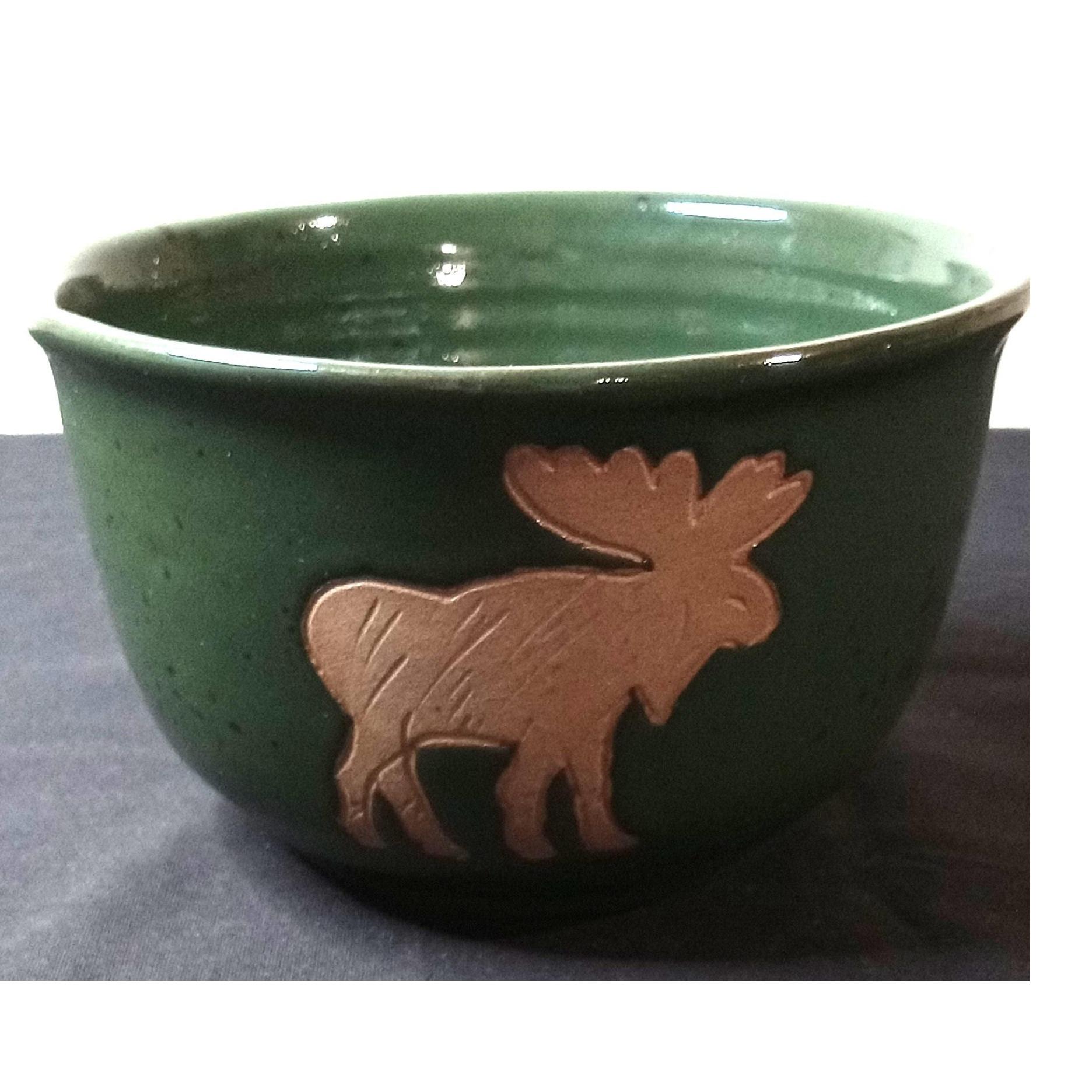 Characters in Stoneware MOOSE tracks Candy Bowl (7-126)