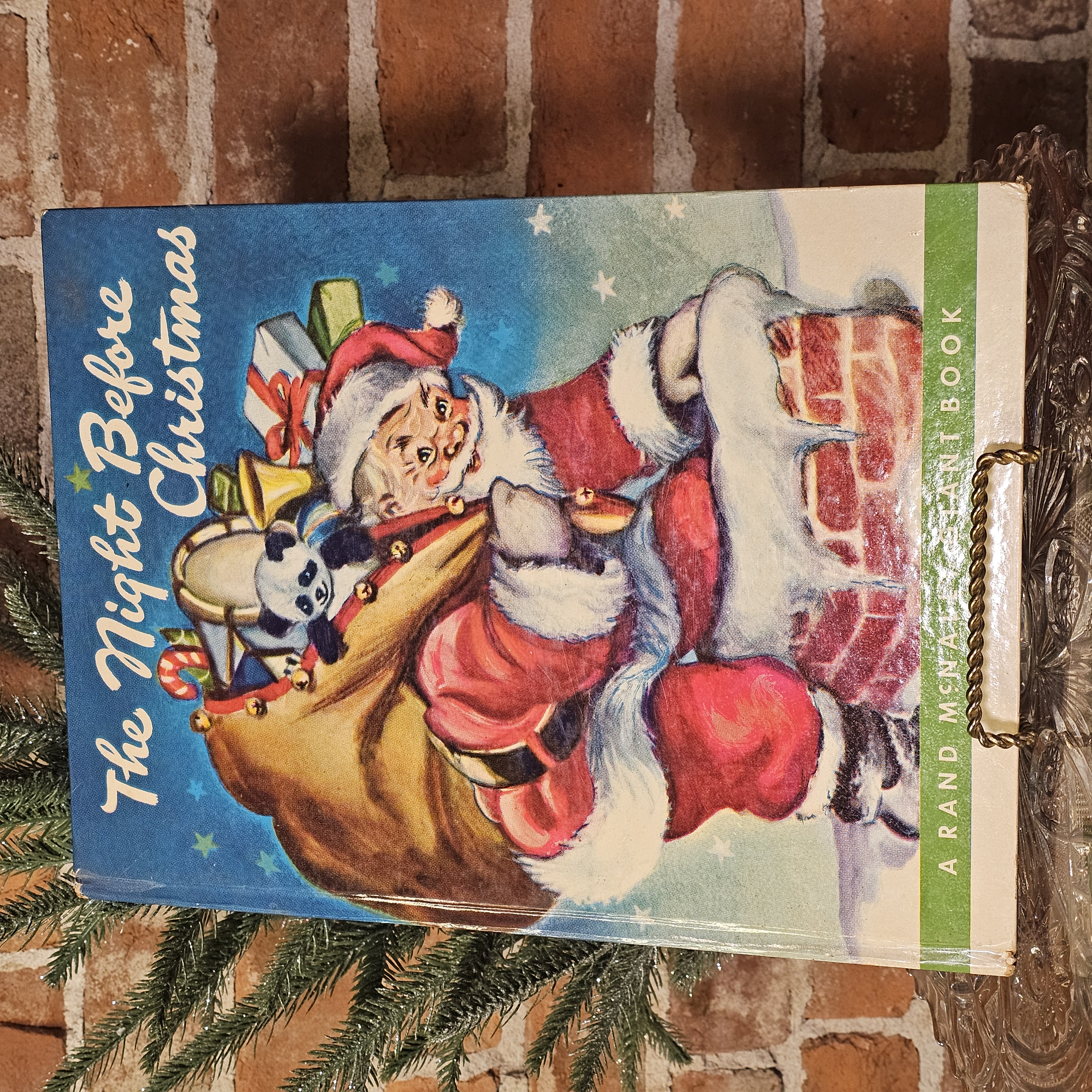 Vintage 1950 Rand McNally Giant Book The Night Before Christmas ...