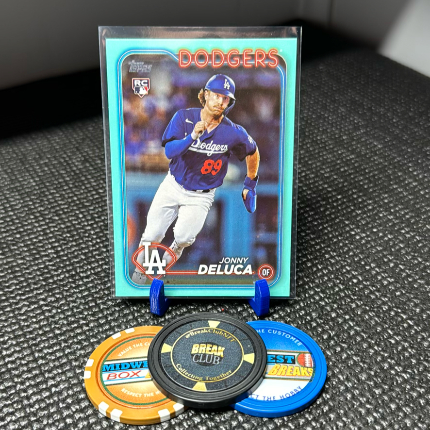 2024 Jonny Deluca Rc Aqua Los Angeles Dodgers