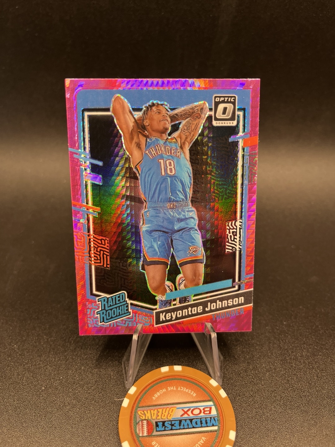 Keyontae Johnson Pink Hyper 2023-24 Optic Basketball Card Oklahoma City ...