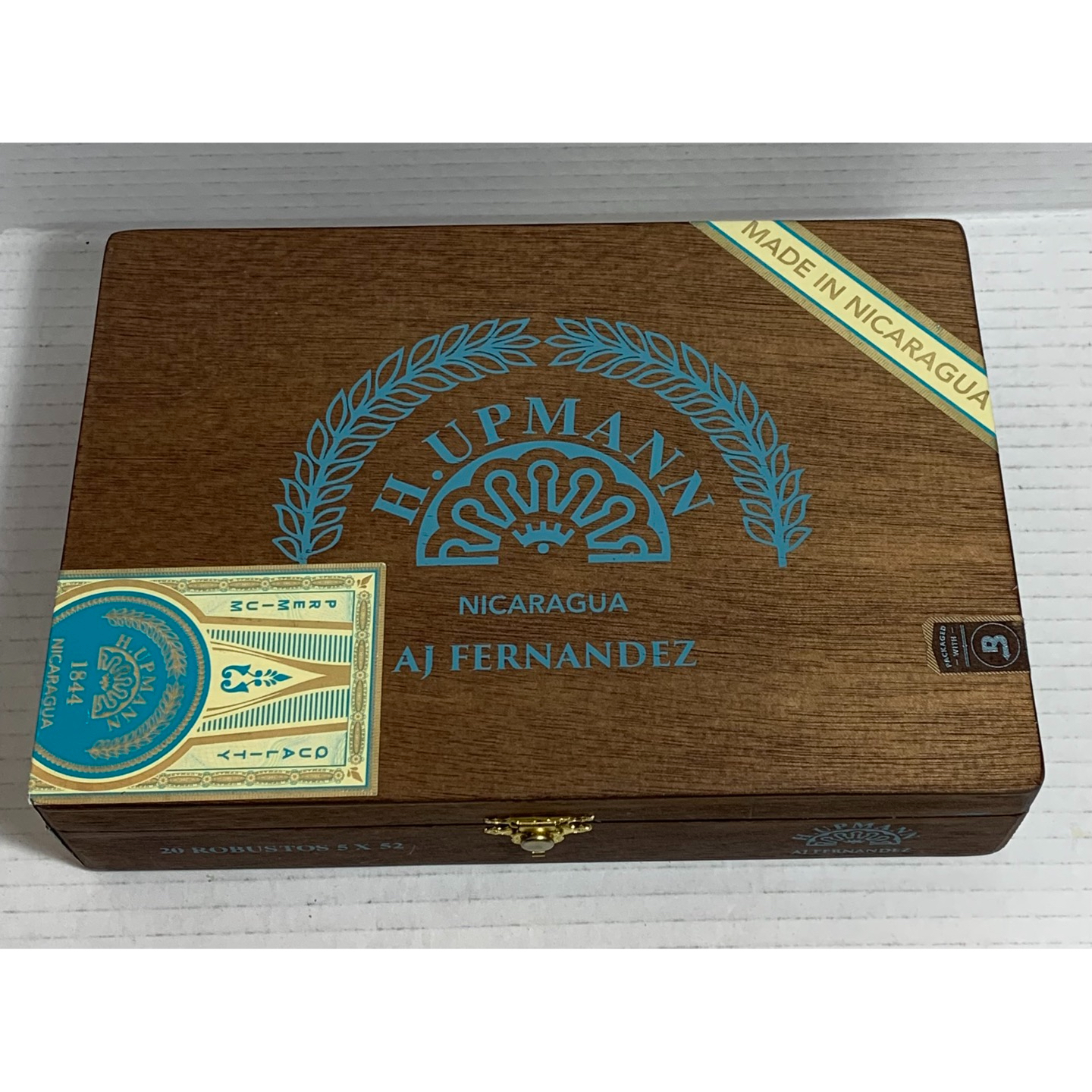 Wood Cigar Box H.Upmann A. J. Fernandez Cigars Nicaragua. Empty Box ...