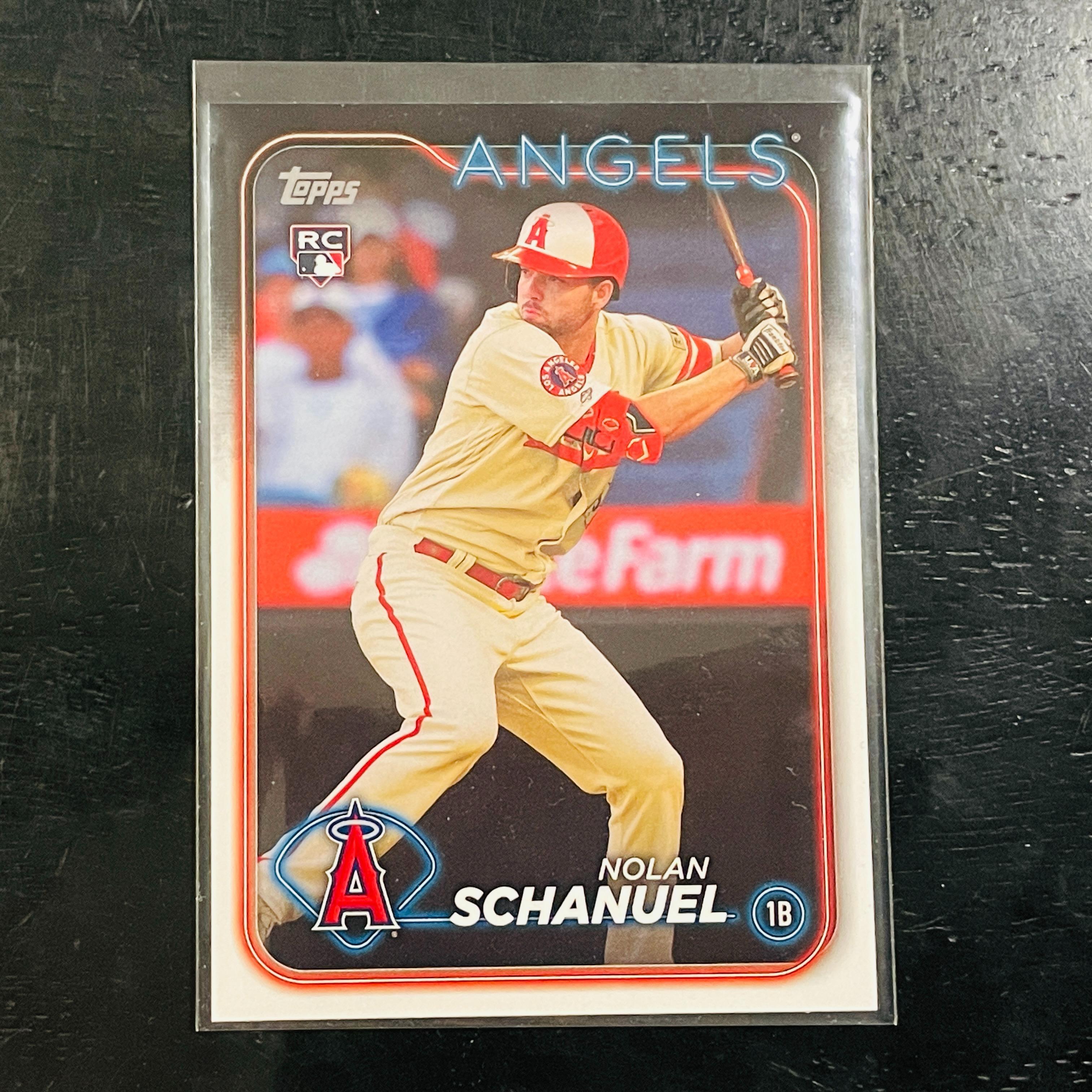 Nolan Schanuel RC 2024 Topps Baseball Card Los Angeles Angels Rookie