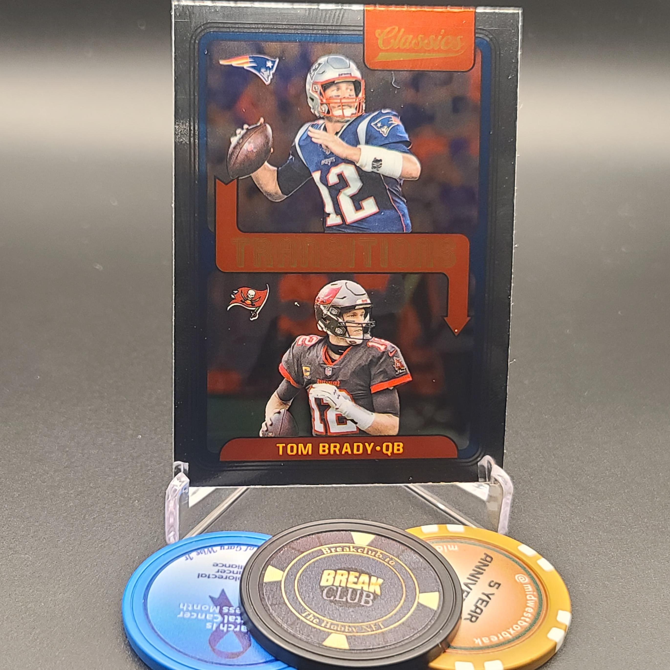 Tom Brady 2021 Panini Classics Football Transitions Insert Card #T-1 ...