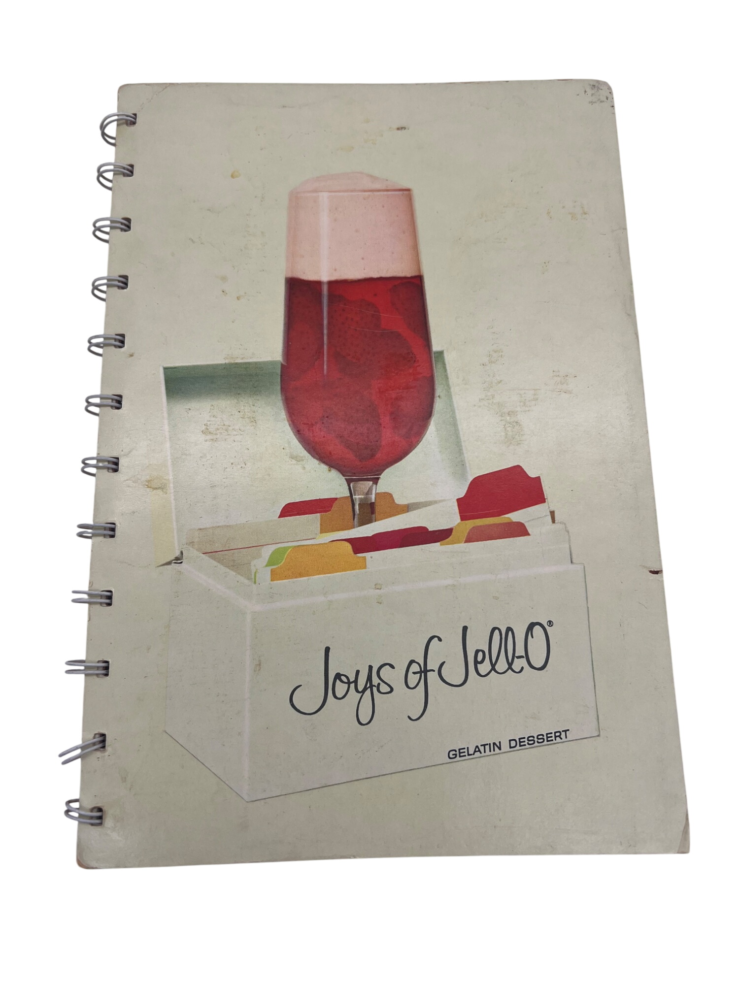 1963 Joys of Jell-O Gelatin Dessert Spiral Cookbook Vintage Color ...