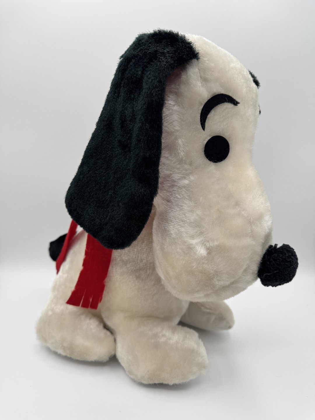 Vintage Sears Roebuck Snoopy Dog Stuffed Animal Felt eyes brows mouth ...