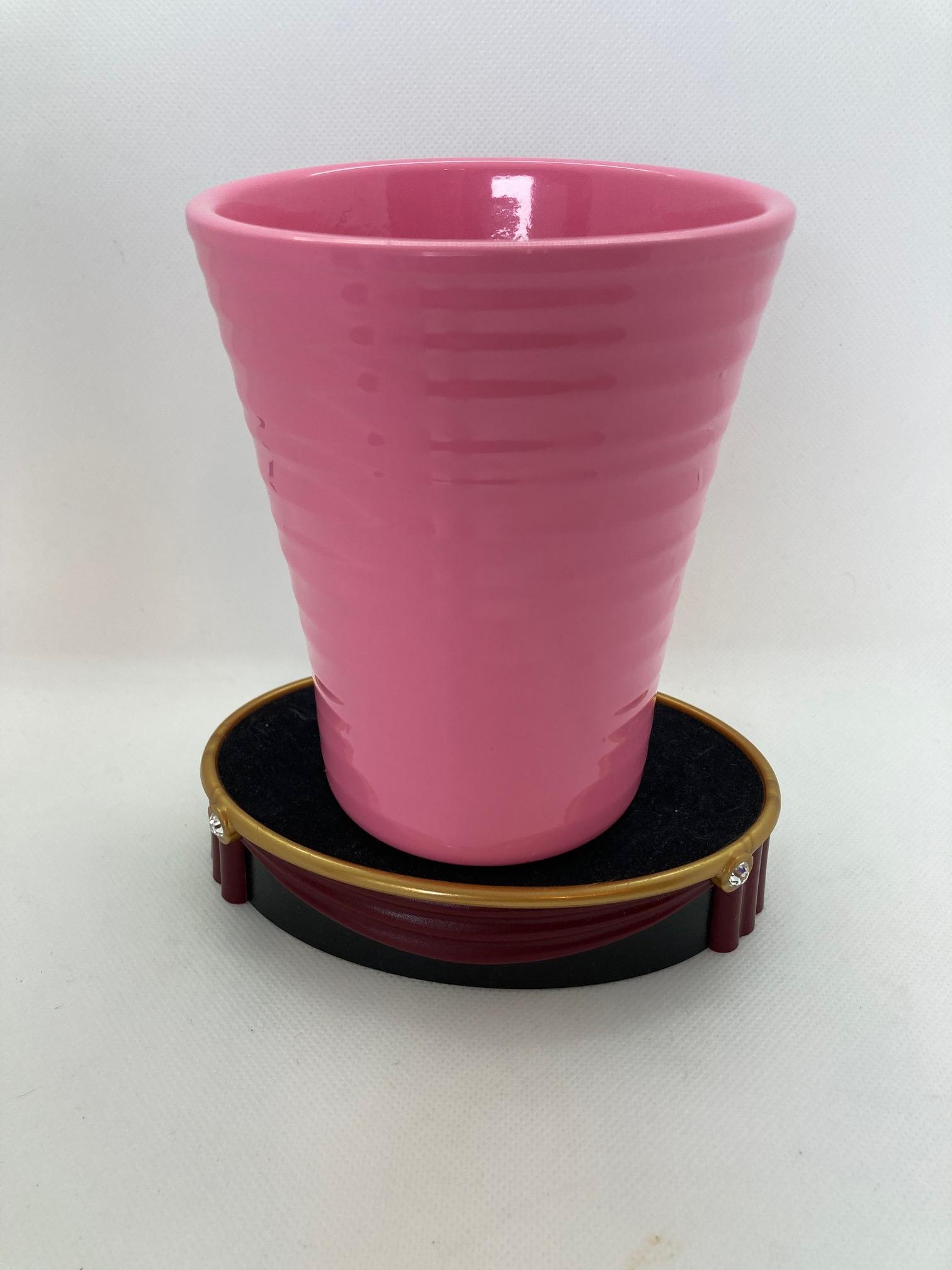 Pepto Pink Ceramic Vase Made in Germany