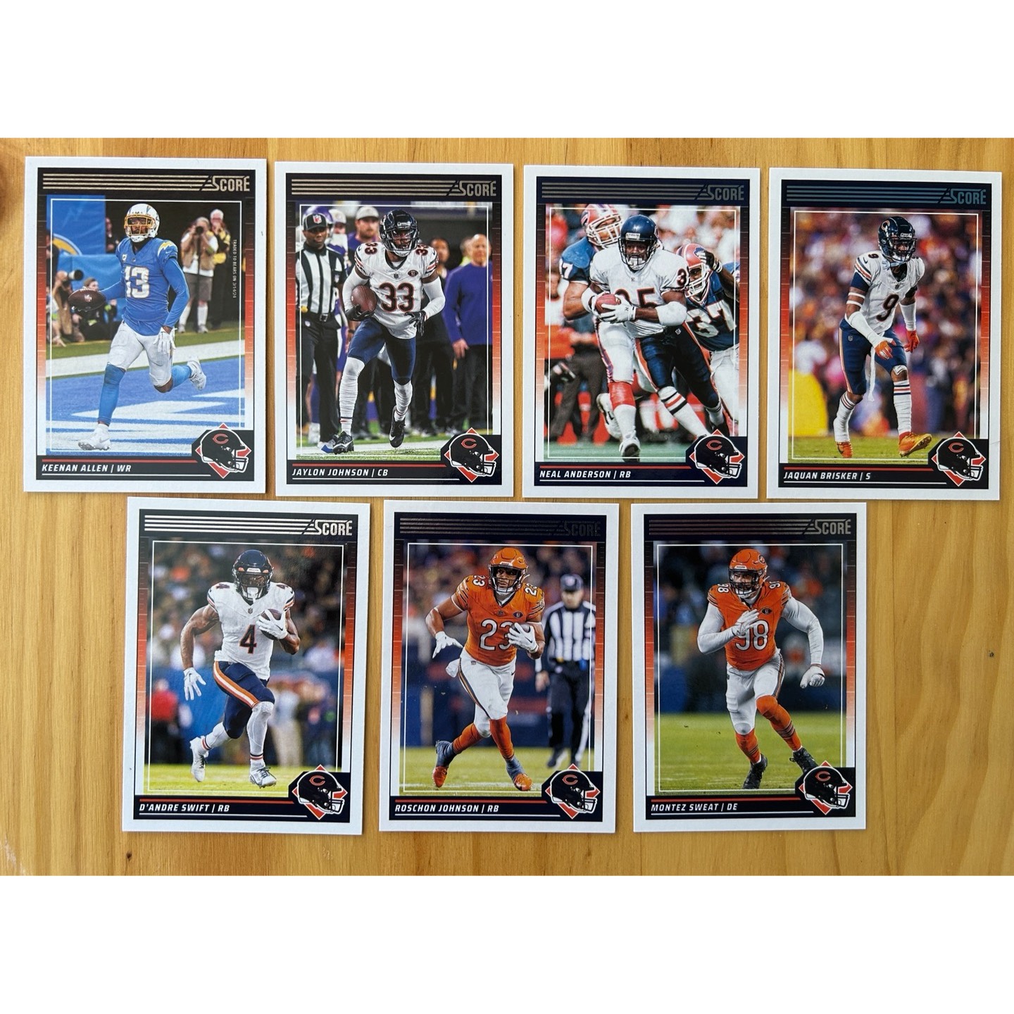 2024 Chicago Bears Score Lot 7 Cards