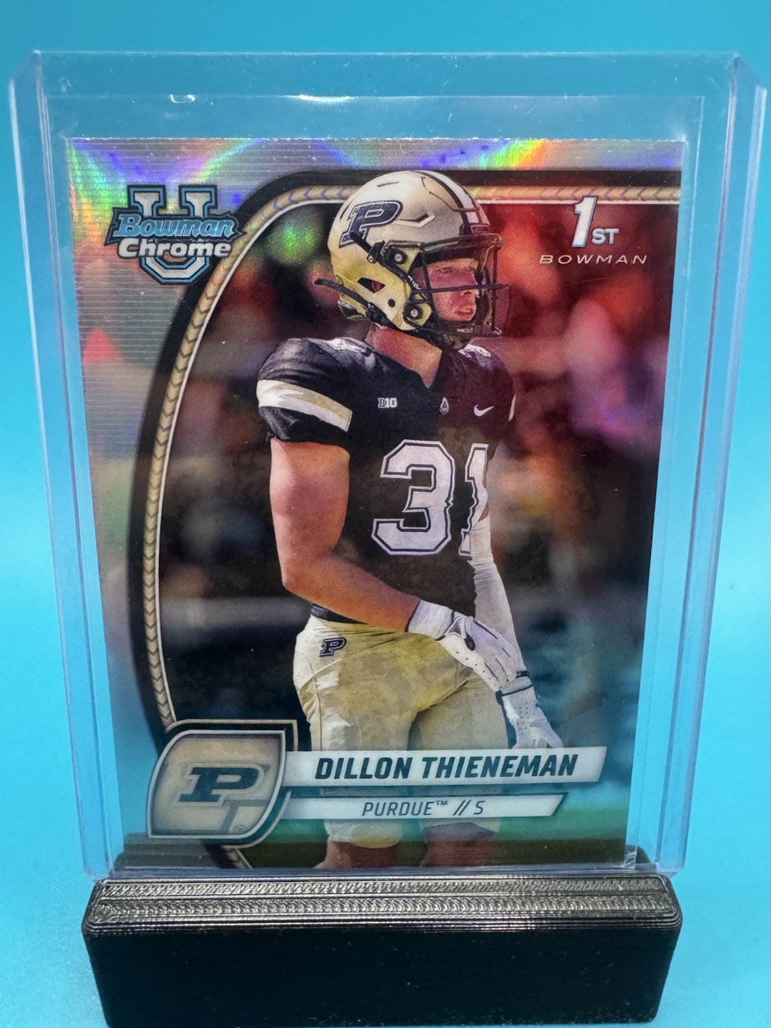 Dillon Thieneman 1st Bowman Chrome U Refractor Purdue Boilermakers