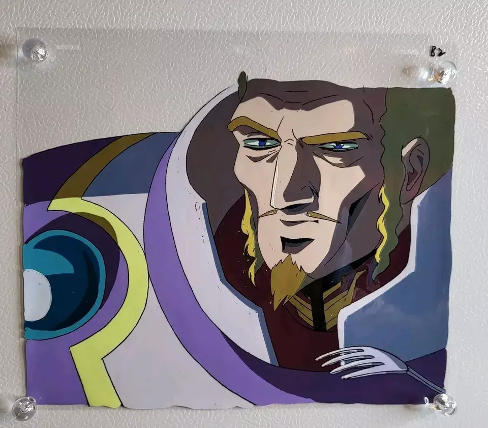 Hakugei Legend of the Moby Dick Production Cel Anime with Sketch - Douga