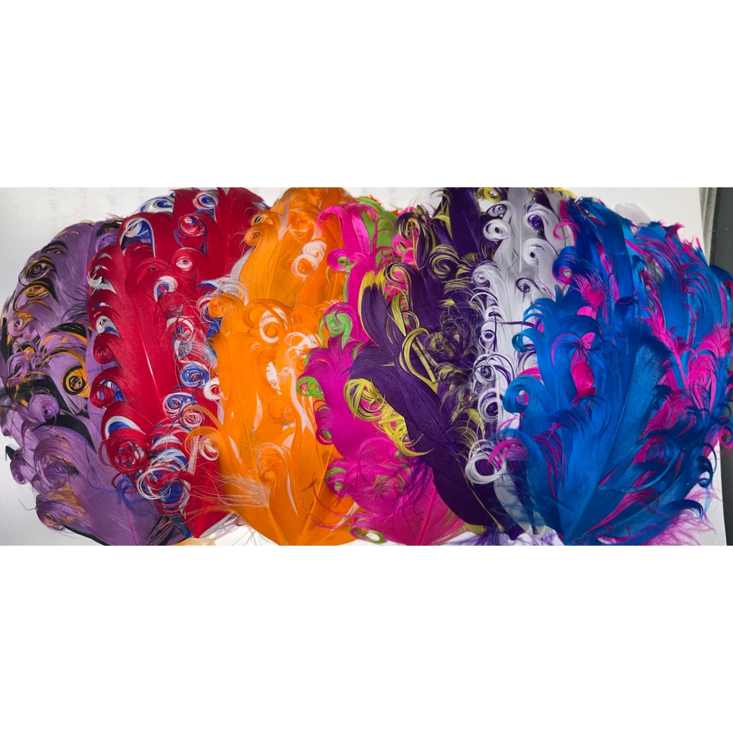 Double color feather pad lot