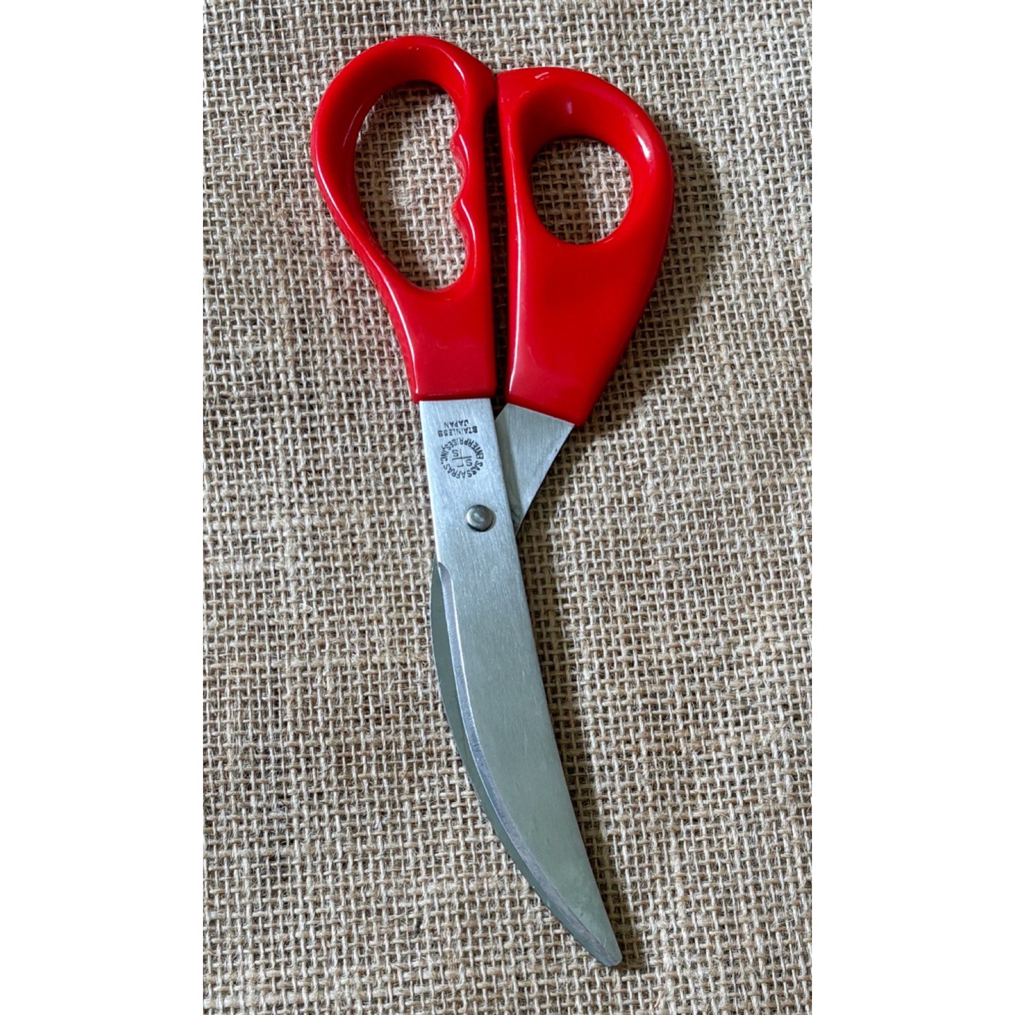 Sassafras Enterprises Stainless Steel Scissors Curved Kitchen Shears ...
