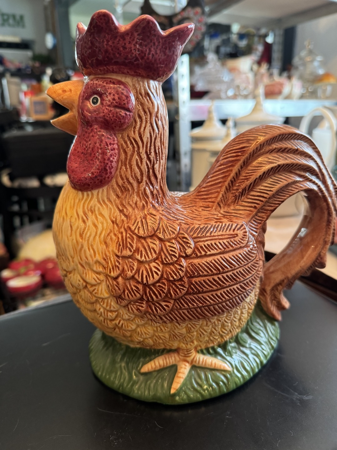 Vintage Rooster Pitcher By Block Country Farm