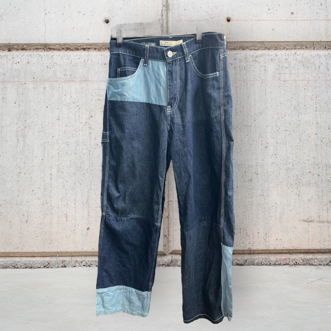 BDG x ISKO x Dwayne Coleman Patchwork Denim Jeans Urban Outfitters 26Wx32L