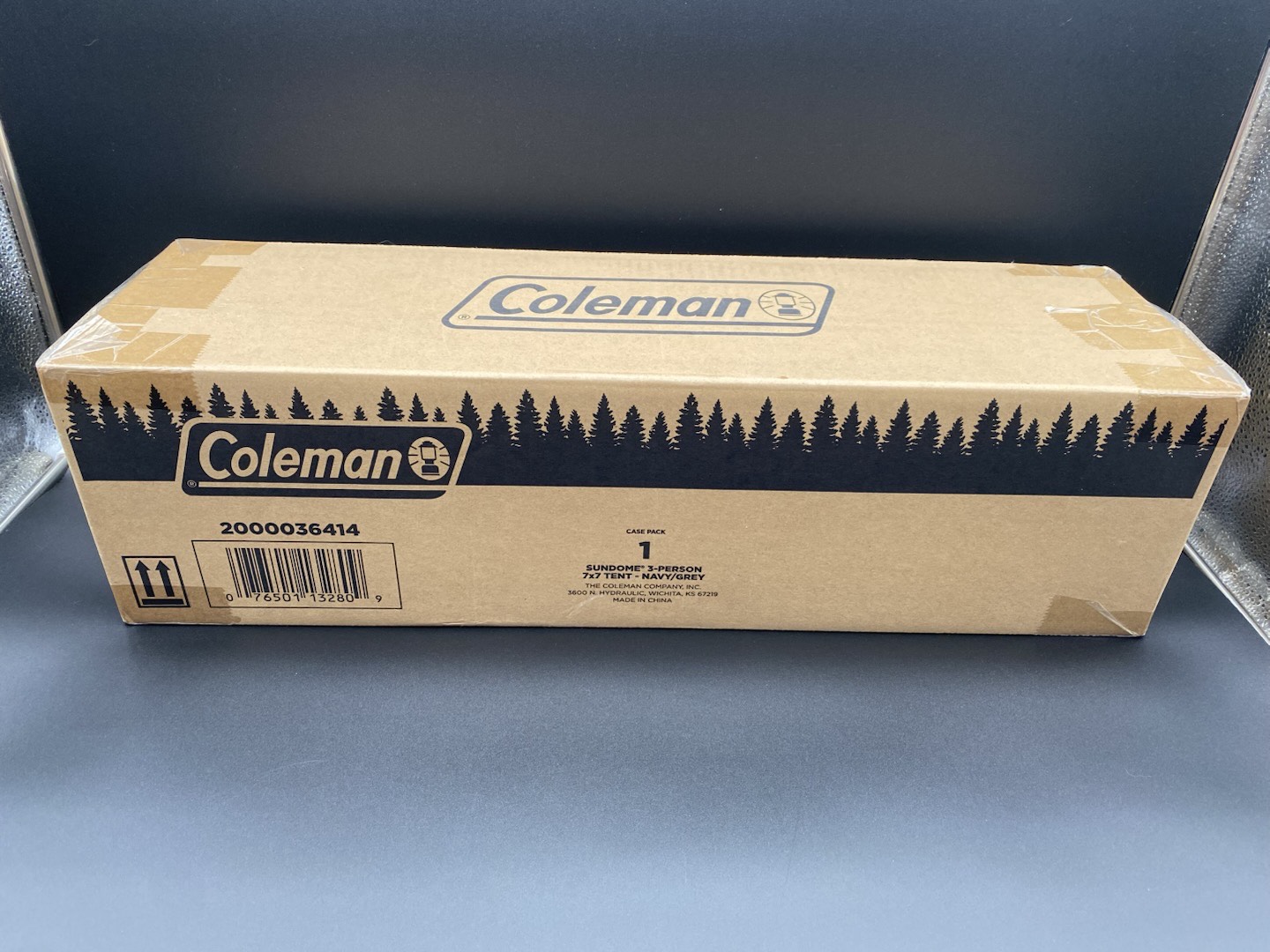 Coleman Sundome Navy/Gray 3-Person 7x7 Tent - New In Box