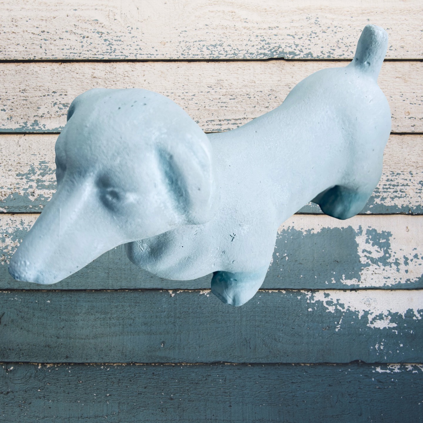 Dachshund Statue Concrete Weiner Dog Cement Sculpture Indoor Outdoor Garden