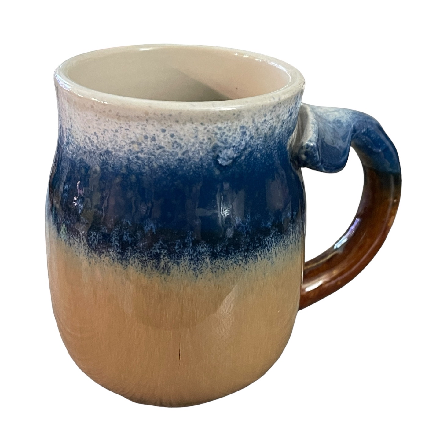 Ceramic Mug Whale Tail Handle