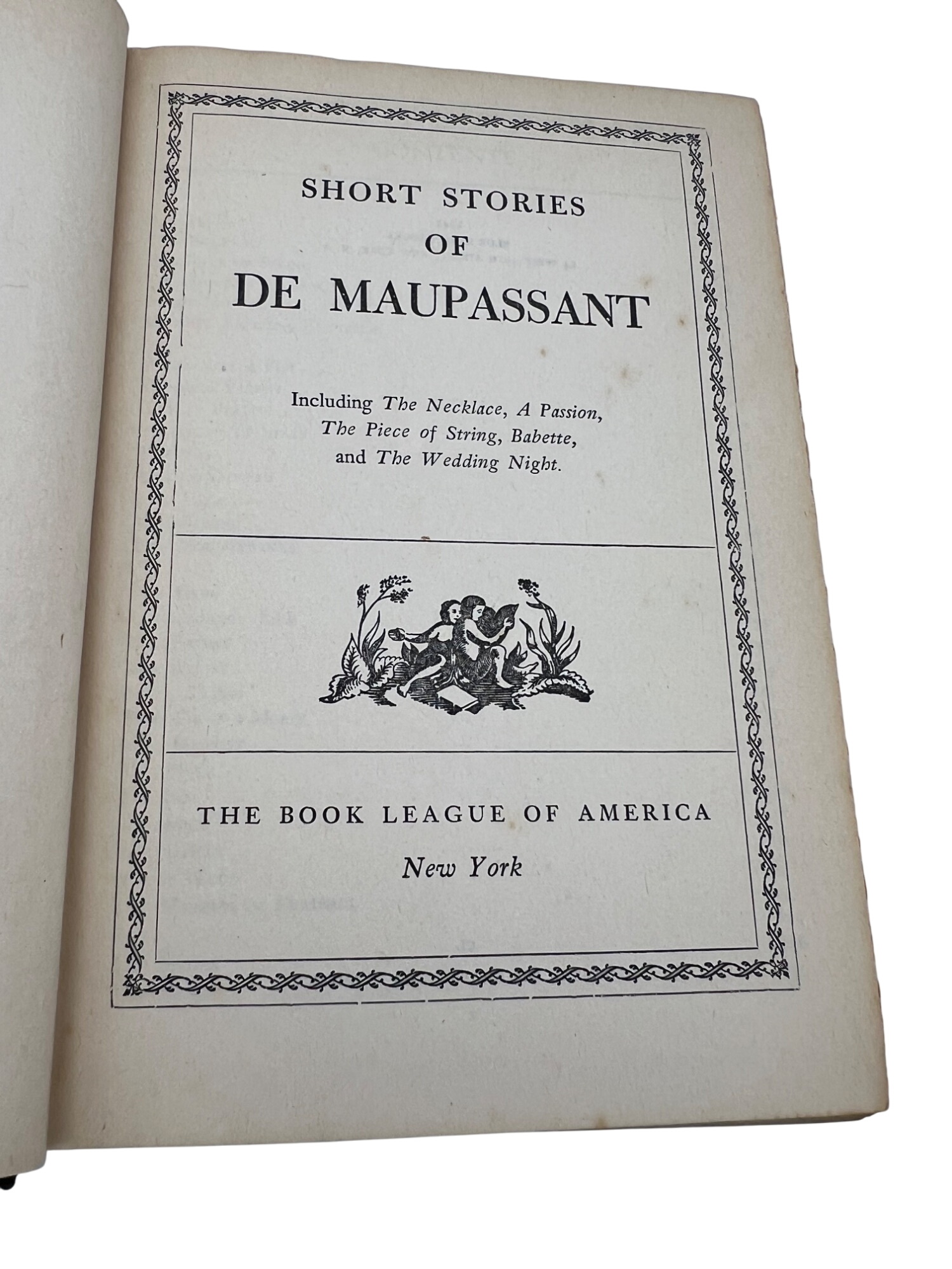 Vintage 1941 Short Stories of De Maupassant Book League America ...
