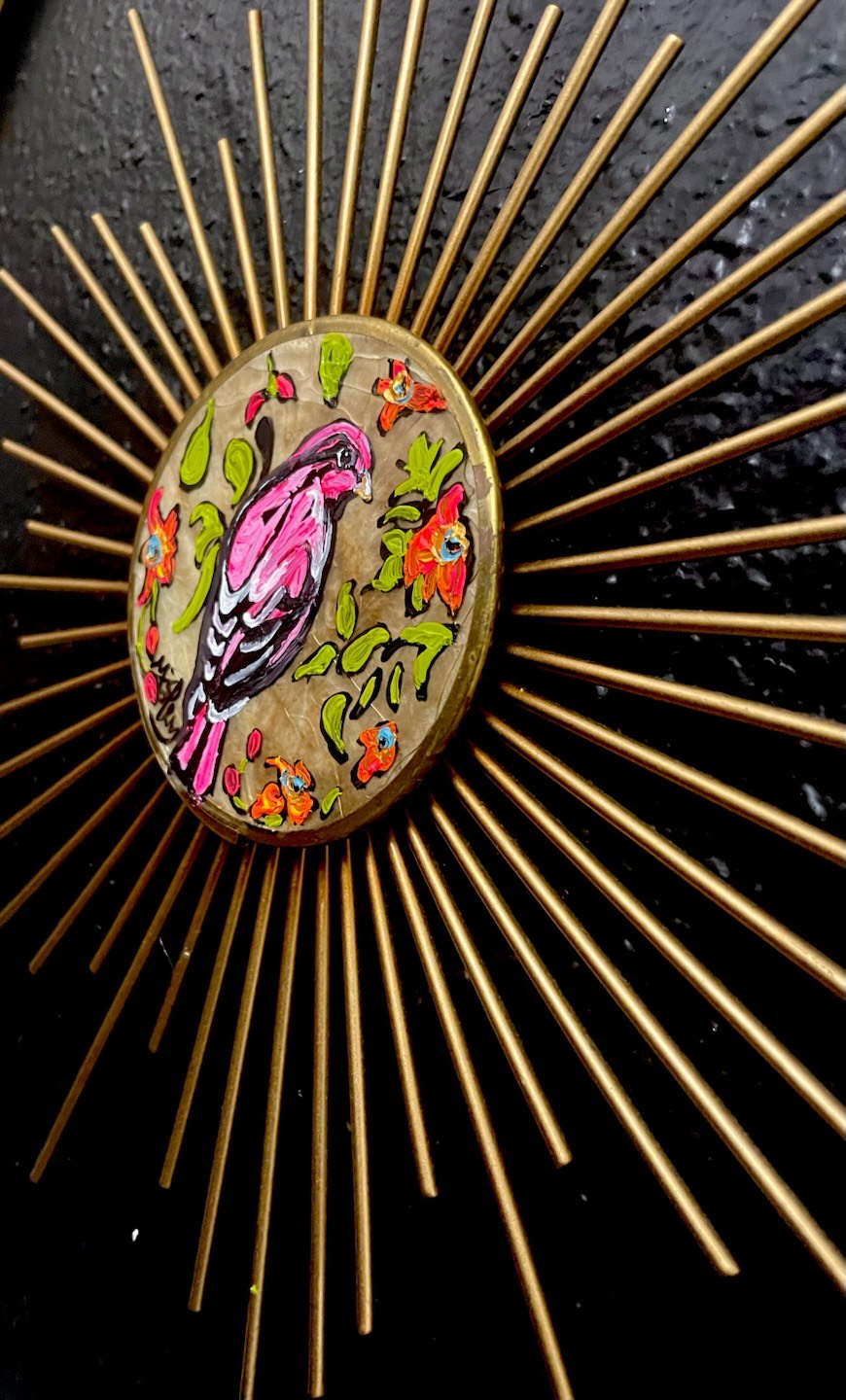 Pinkie Original Painting On Starburst Art