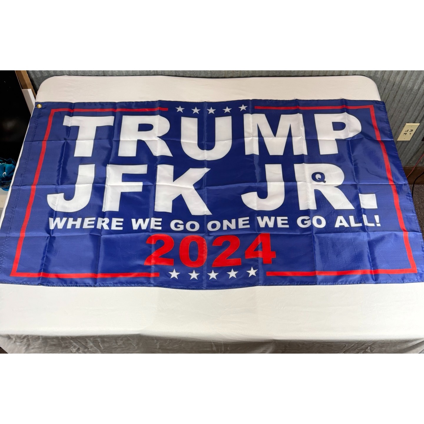 #01 - Trump JFK Jr. Where We Go One We Go All Flag