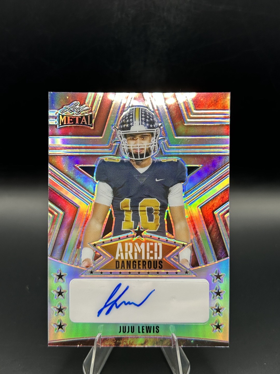 Juju Lewis 2024 Leaf Metal#AD-JL1 Armed and Dangerous RC 1/1 Auto ...