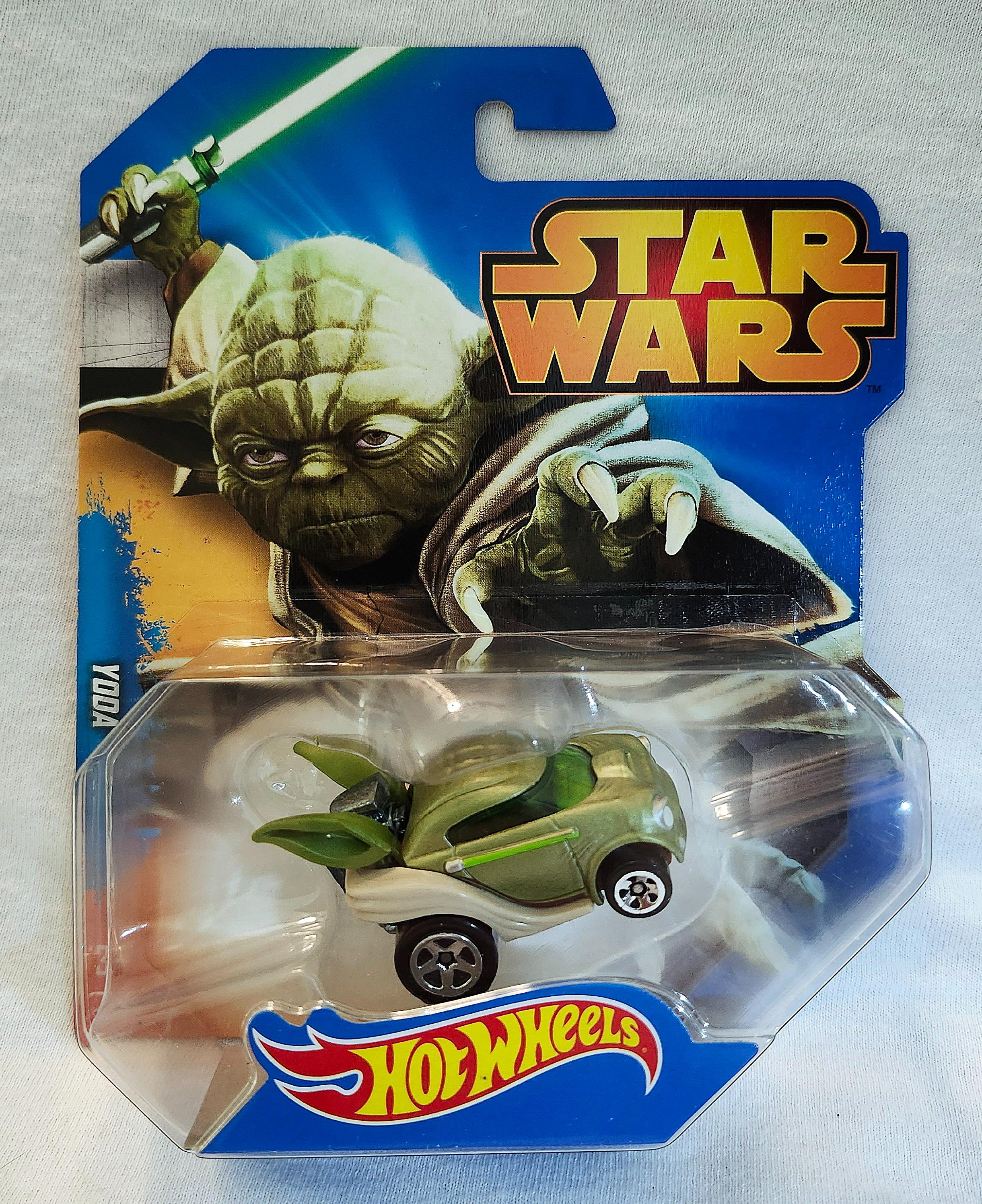 Hot Wheels Star Wars Character Cars Yoda Diecast Vehicle Disney For Sale