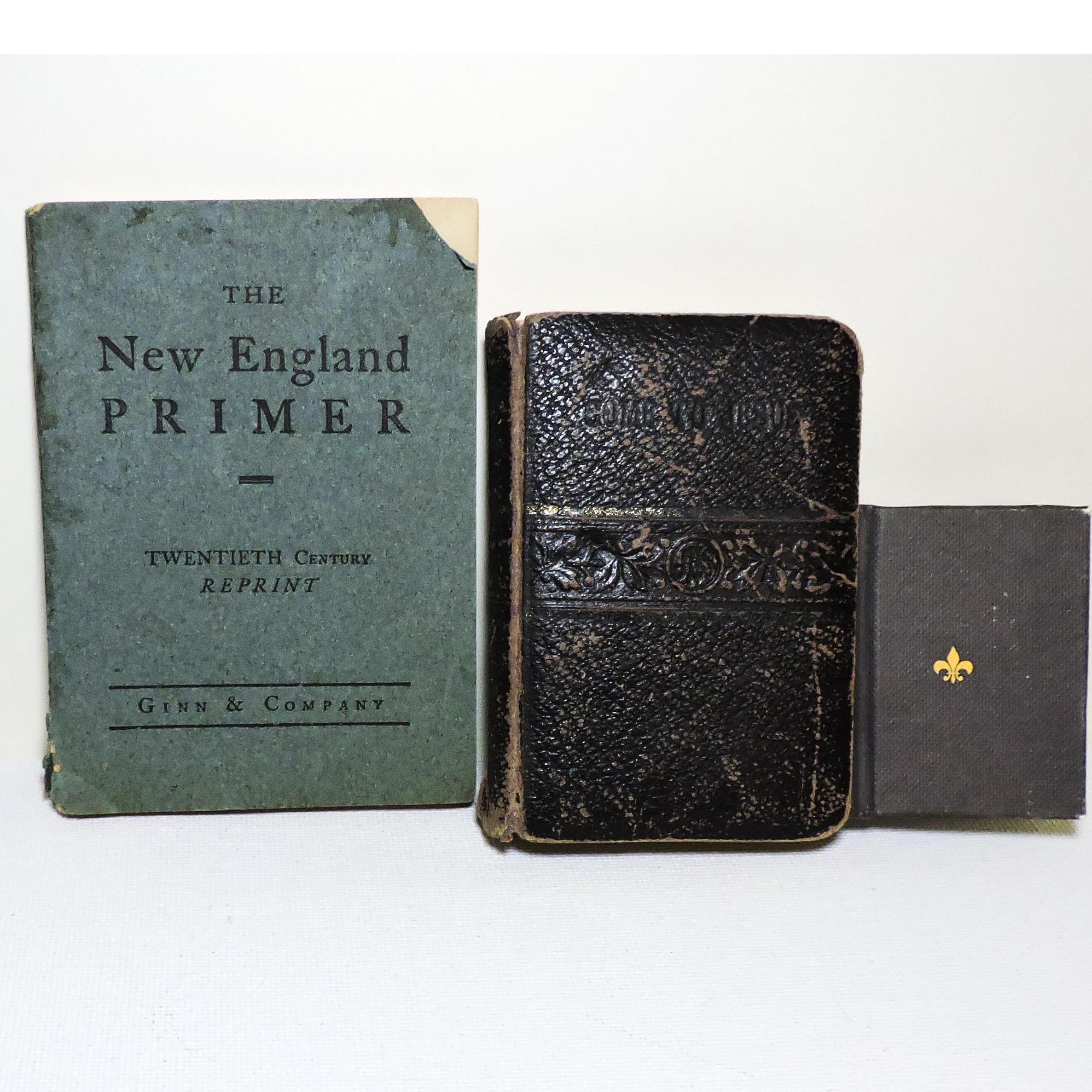 Collection Of 3 Vintage And Antique Mini Books Religion Education