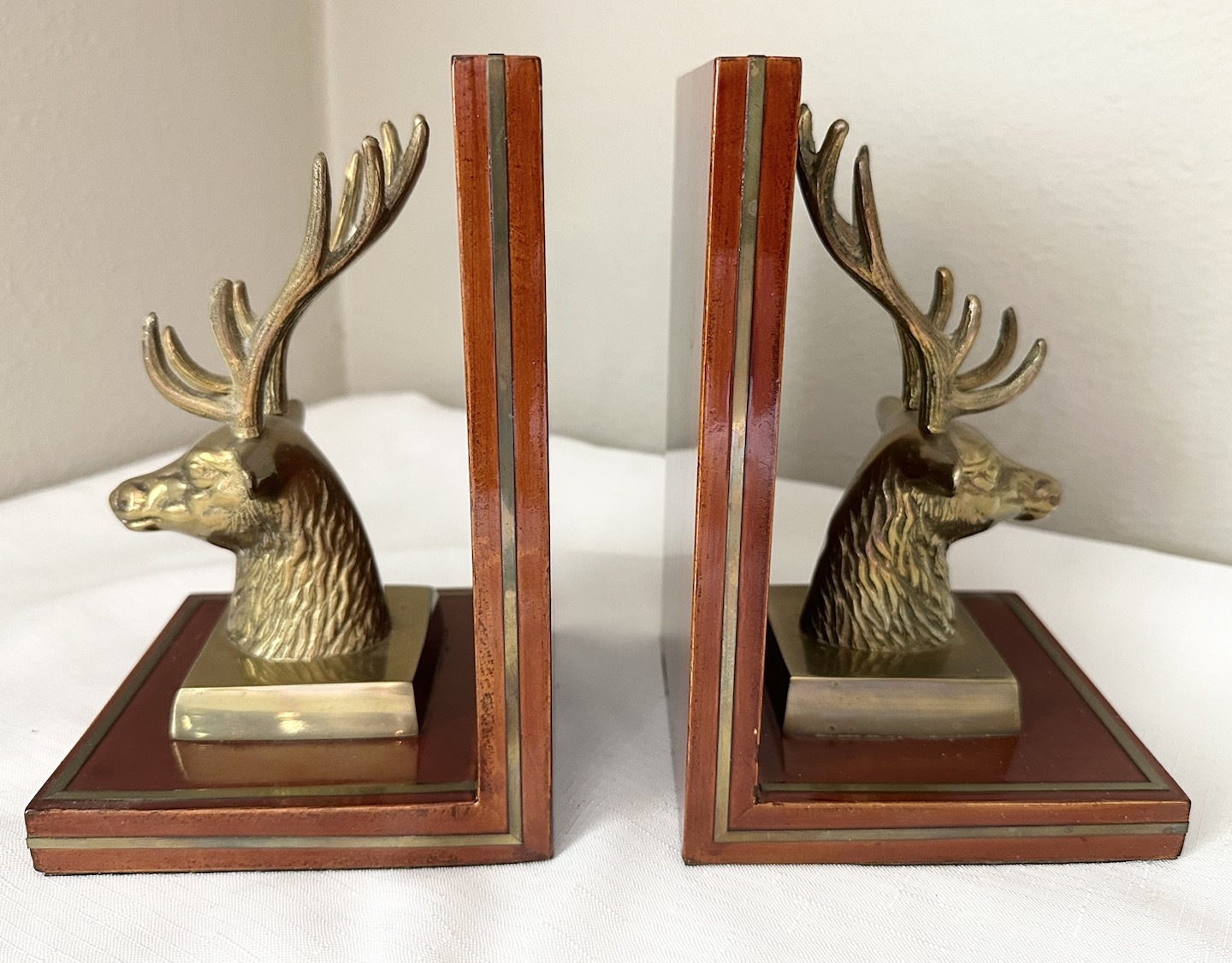 Deer/Stag Brass Bookends
