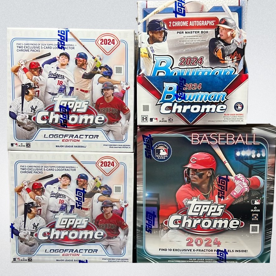 2024 Topps Chrome Logofractor/Bowman Chrome/Topps Chrome 4 Box Mixer ...