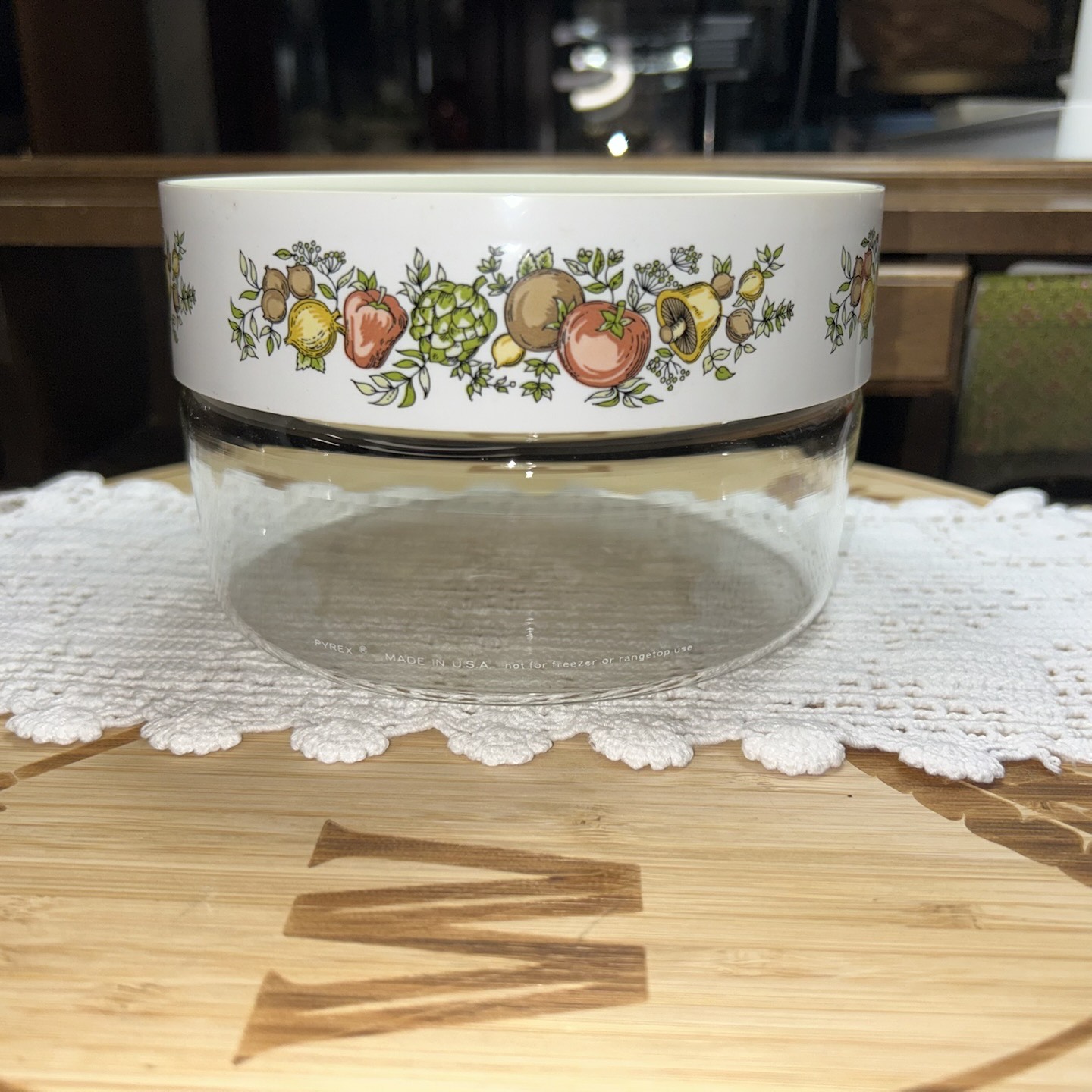 Vintage Pyrex "Spice of Life" See N Store Glass Canister Mr With ...