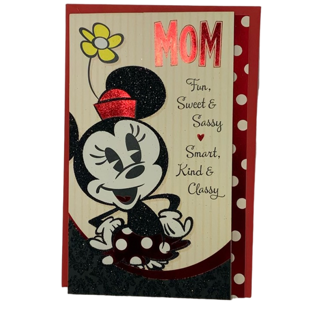 001 Vintage Disney Minnie Mouse Mother’s Day Greeting Card