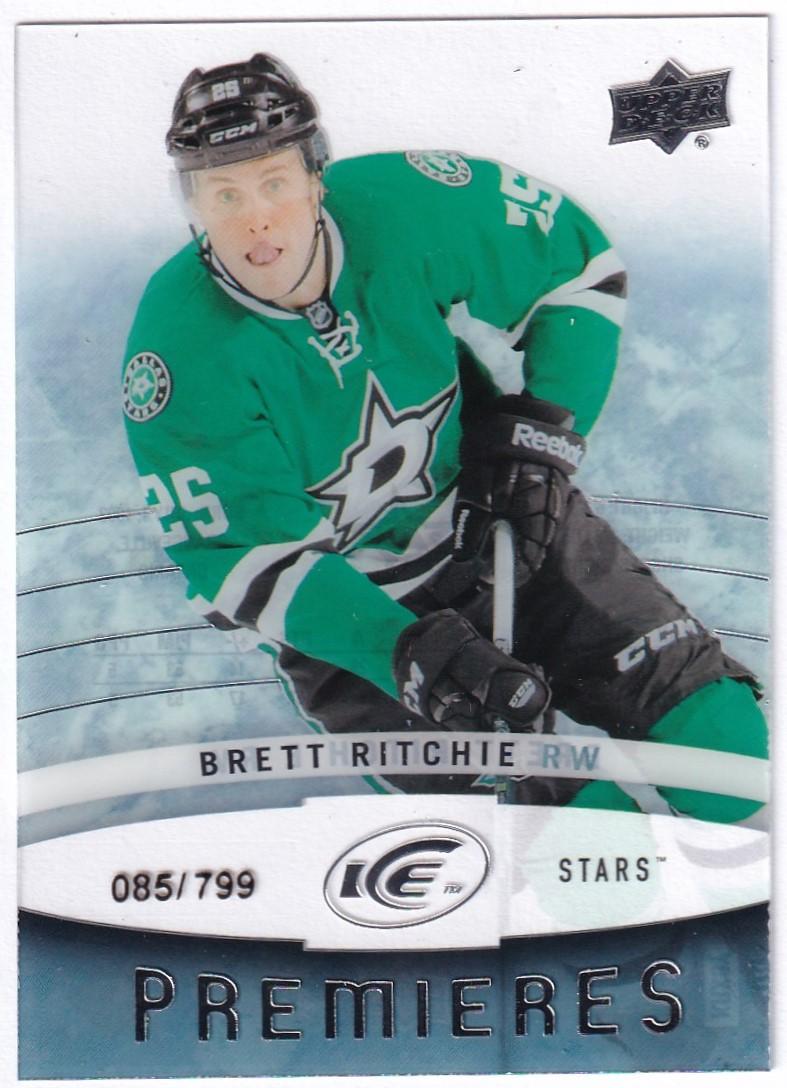2014-15 Upper Deck Ice #122 Brett Ritchie RC Dallas Stars Hockey Card