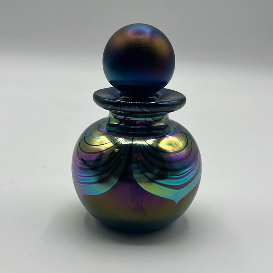 Abelman Iridescent Round Perfume Bottle 1990 P364-116