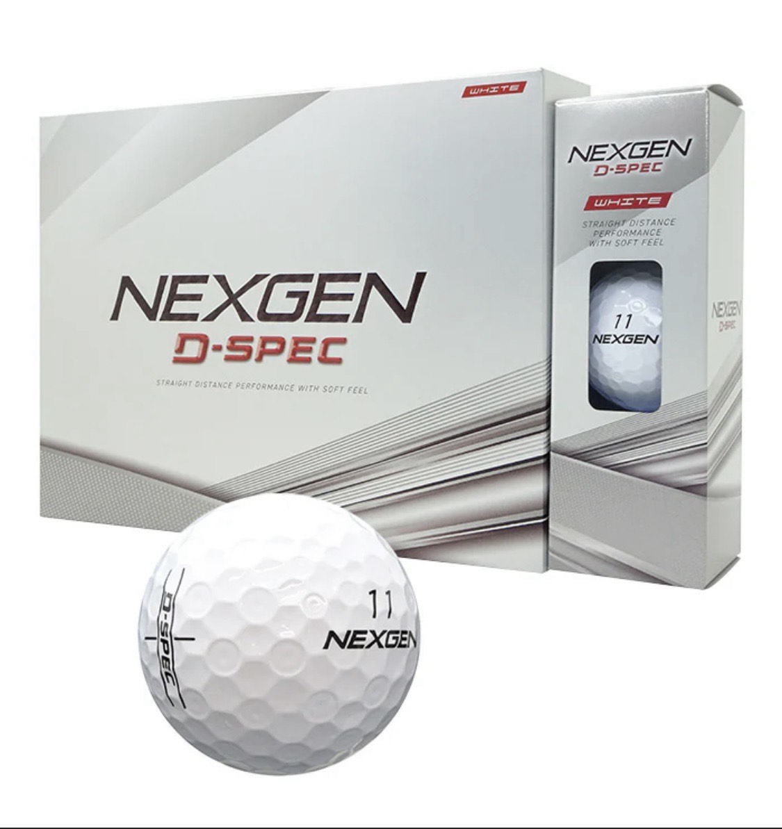 Nexgen D-Spec White Golf Ball Dozen
